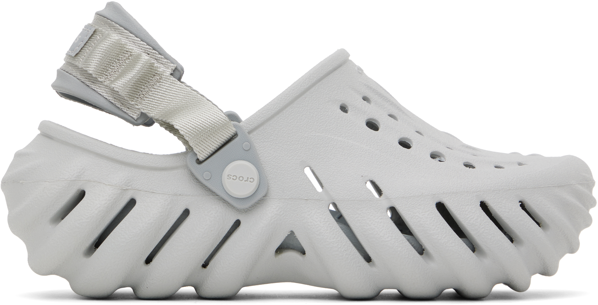 Crocs: Gray Echo Clogs | SSENSE