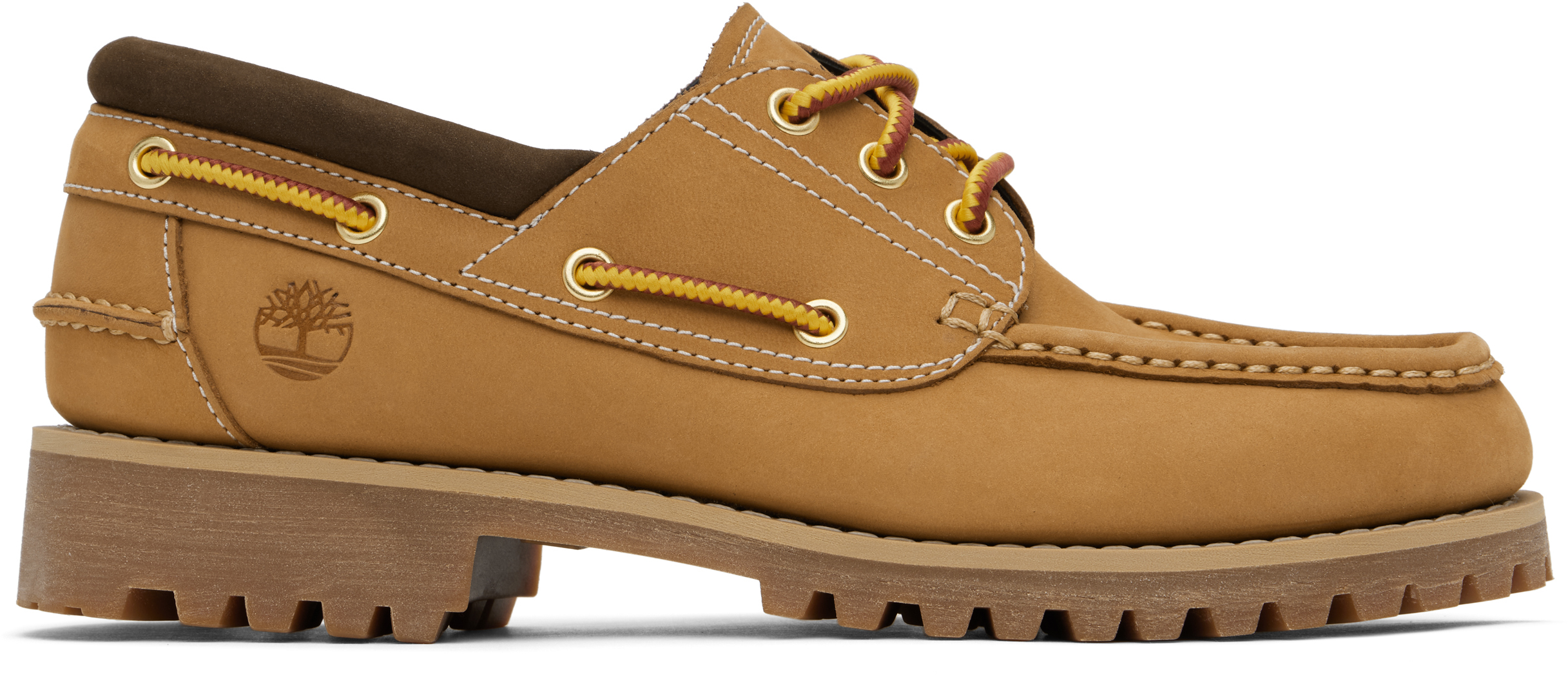 Timberland: Tan Authentics Boat Shoes | SSENSE