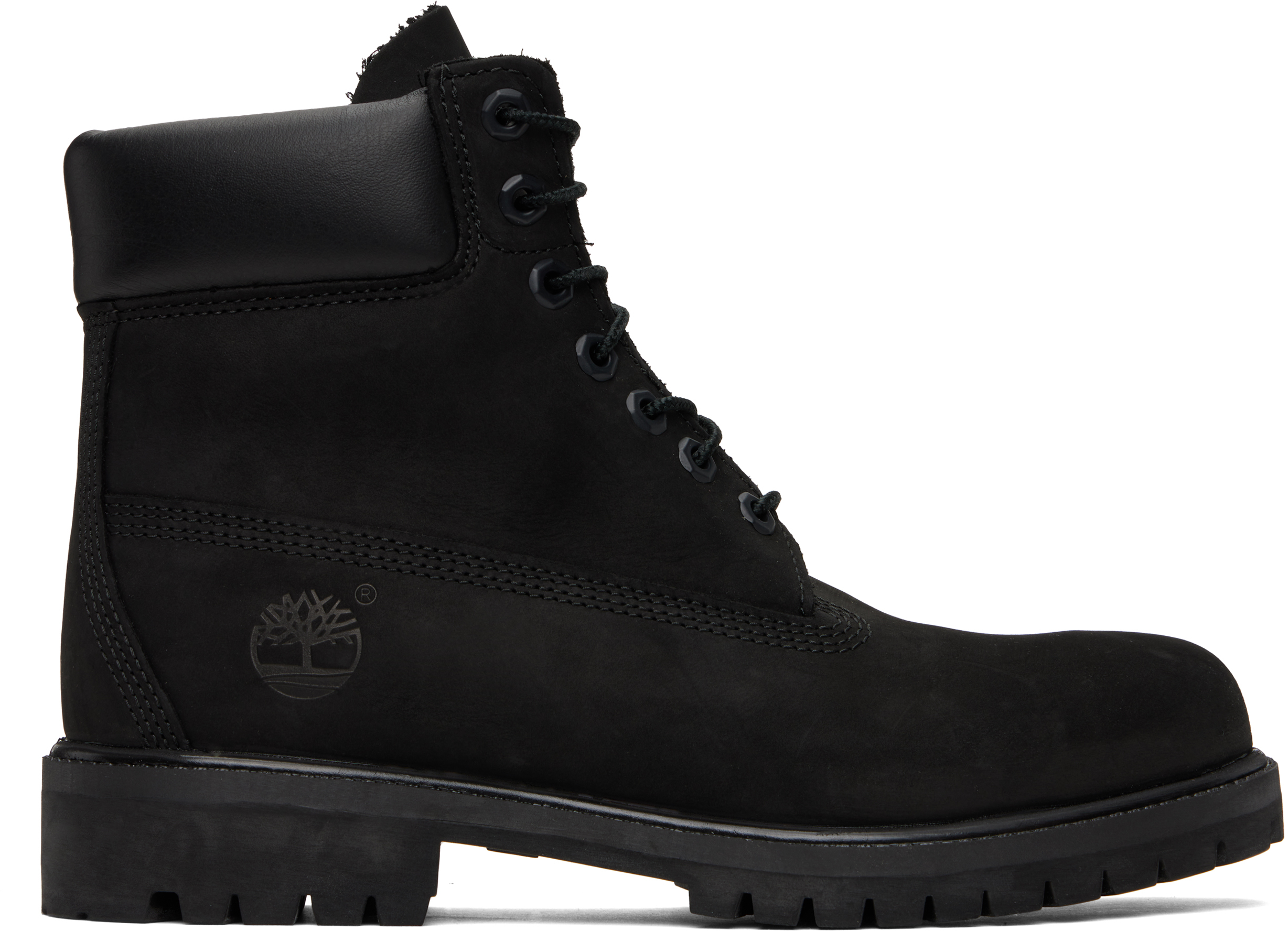 Timberland: Black Premium 6-Inch Waterproof Boots | SSENSE