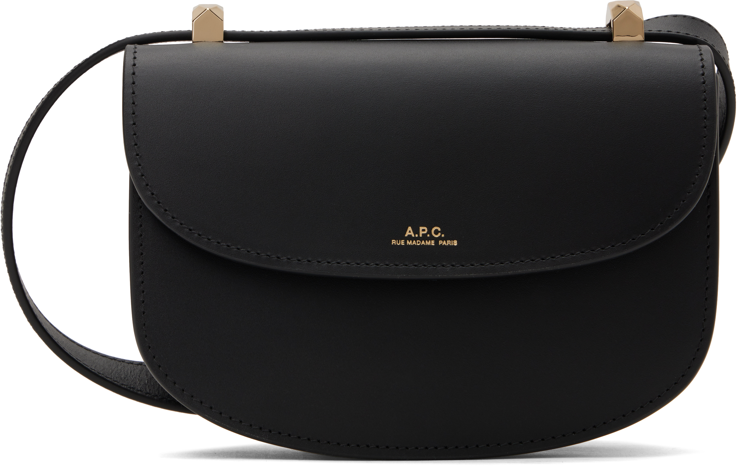 A.P.C.: Black Genève Mini Bag | SSENSE