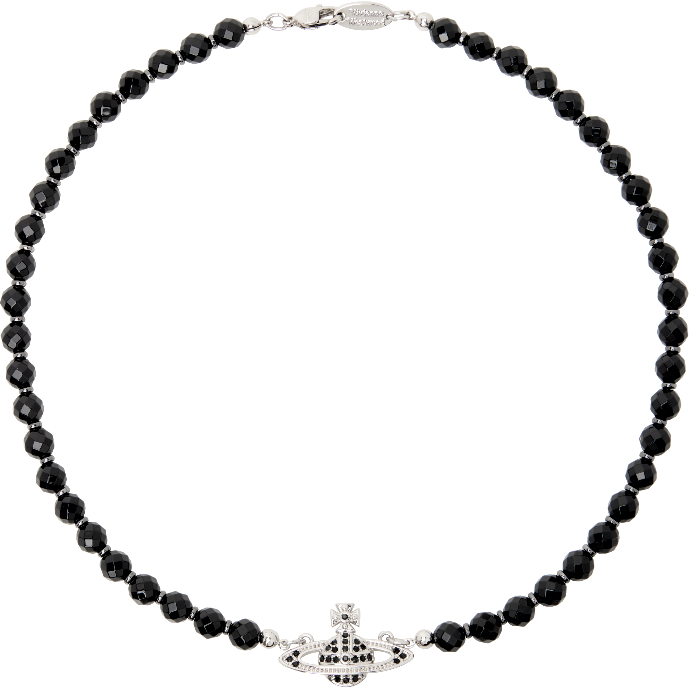 Vivienne westwood necklace black store