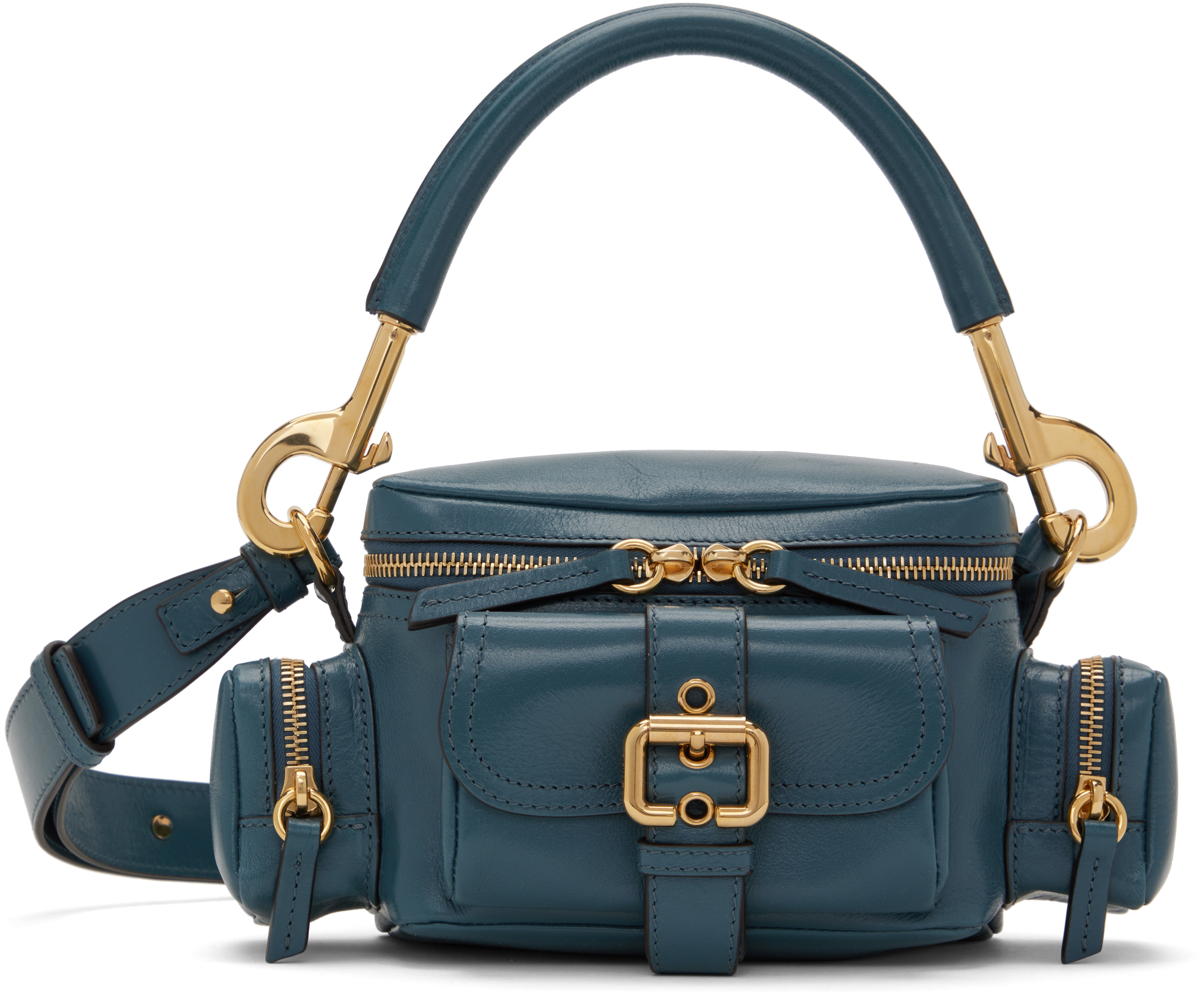 Chloé: Blue Small Camera Bag | SSENSE