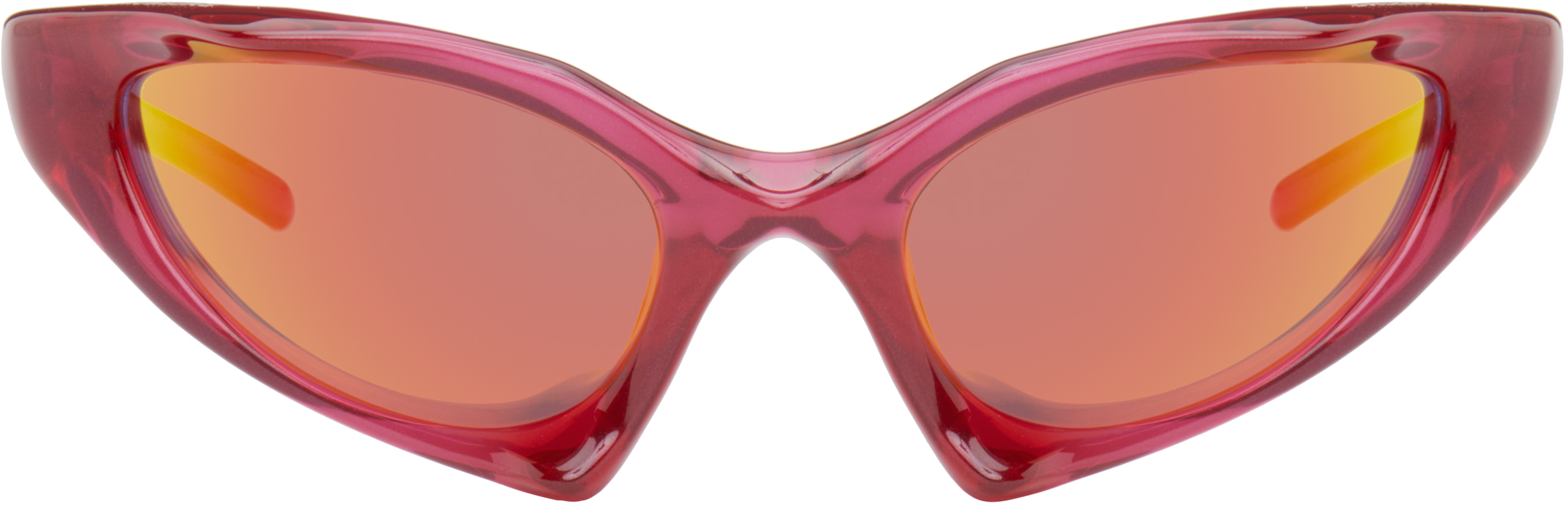 Balenciaga: Pink Runner Cat Sunglasses | SSENSE Canada