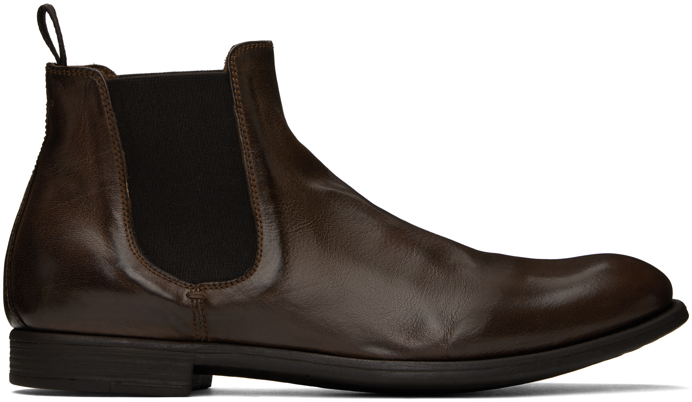 Officine Creative: Brown Chronicle 123 Chelsea Boots | SSENSE