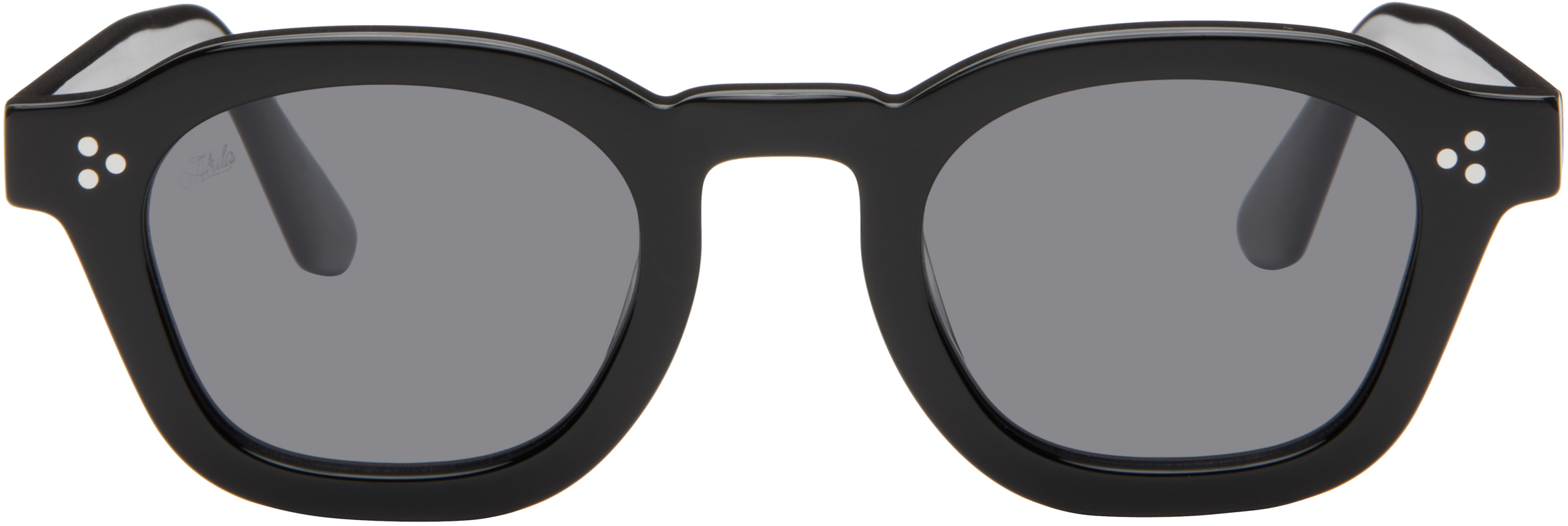 AKILA: Black Logos Sunglasses | SSENSE Canada