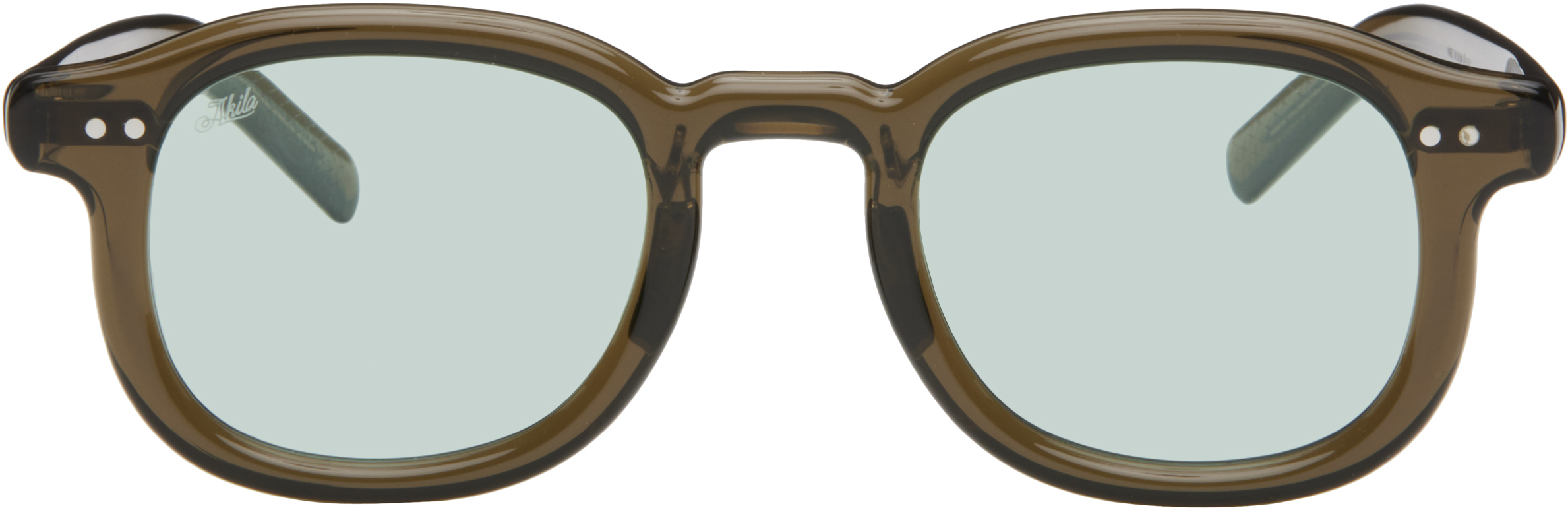 AKILA: Brown Musa Sunglasses | SSENSE UK