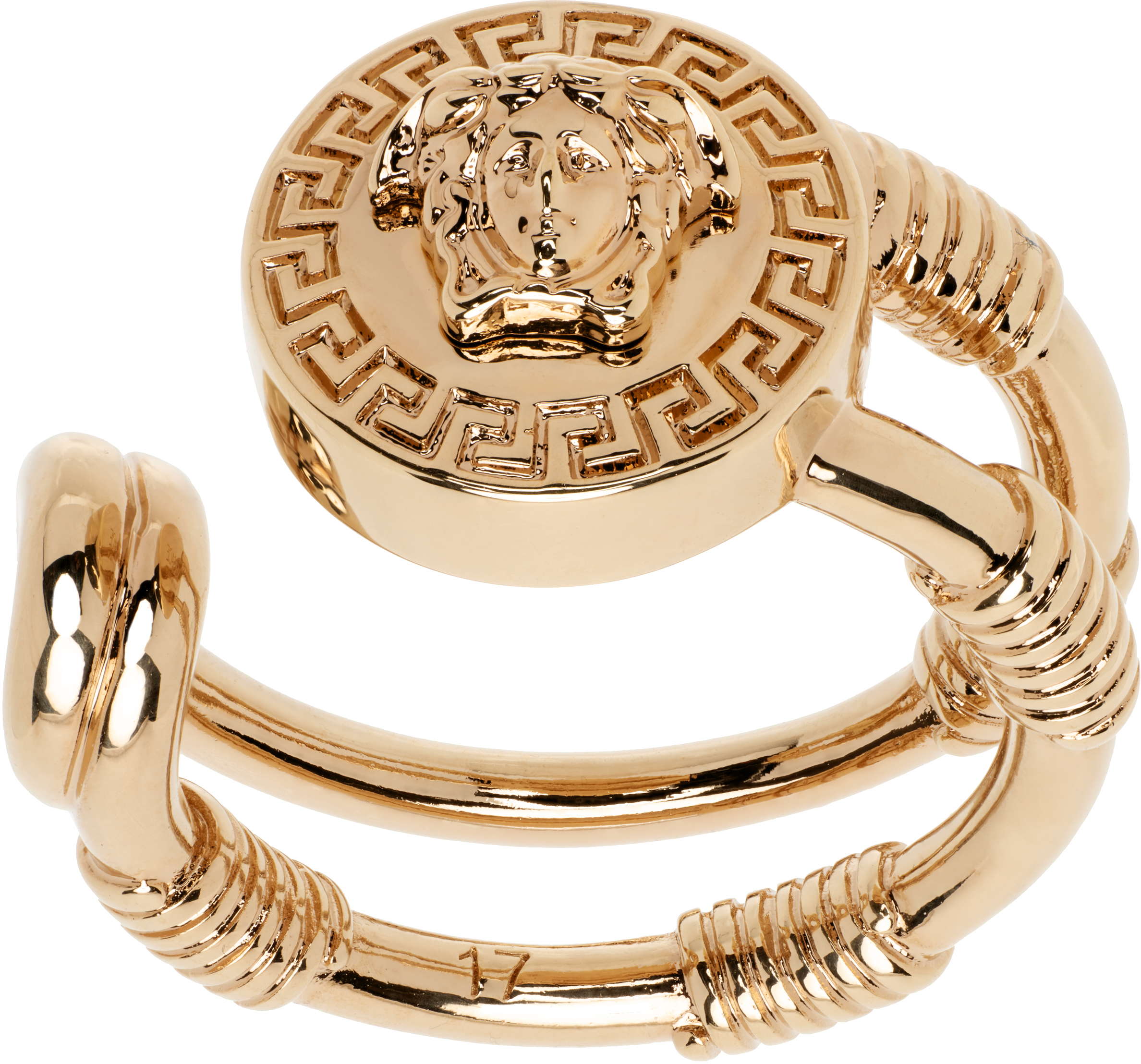 Versace safety pin ring store
