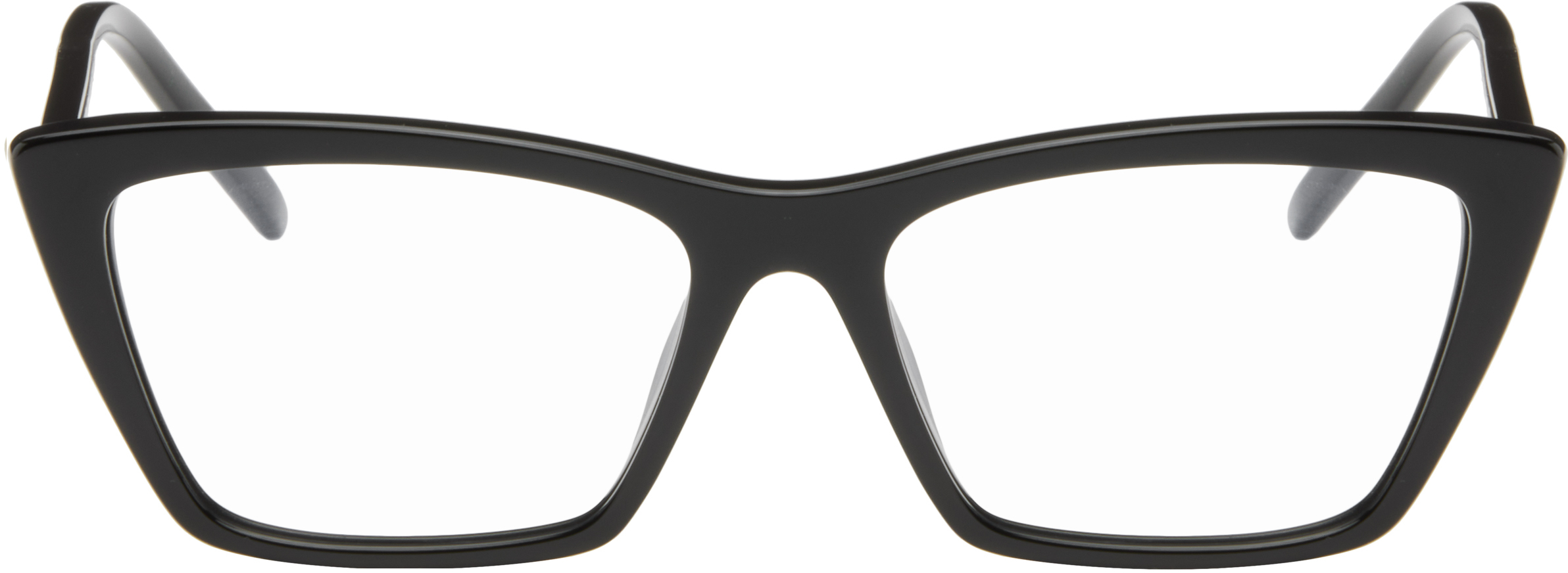 Saint Laurent: Black SL 737 Mica Thin Glasses | SSENSE