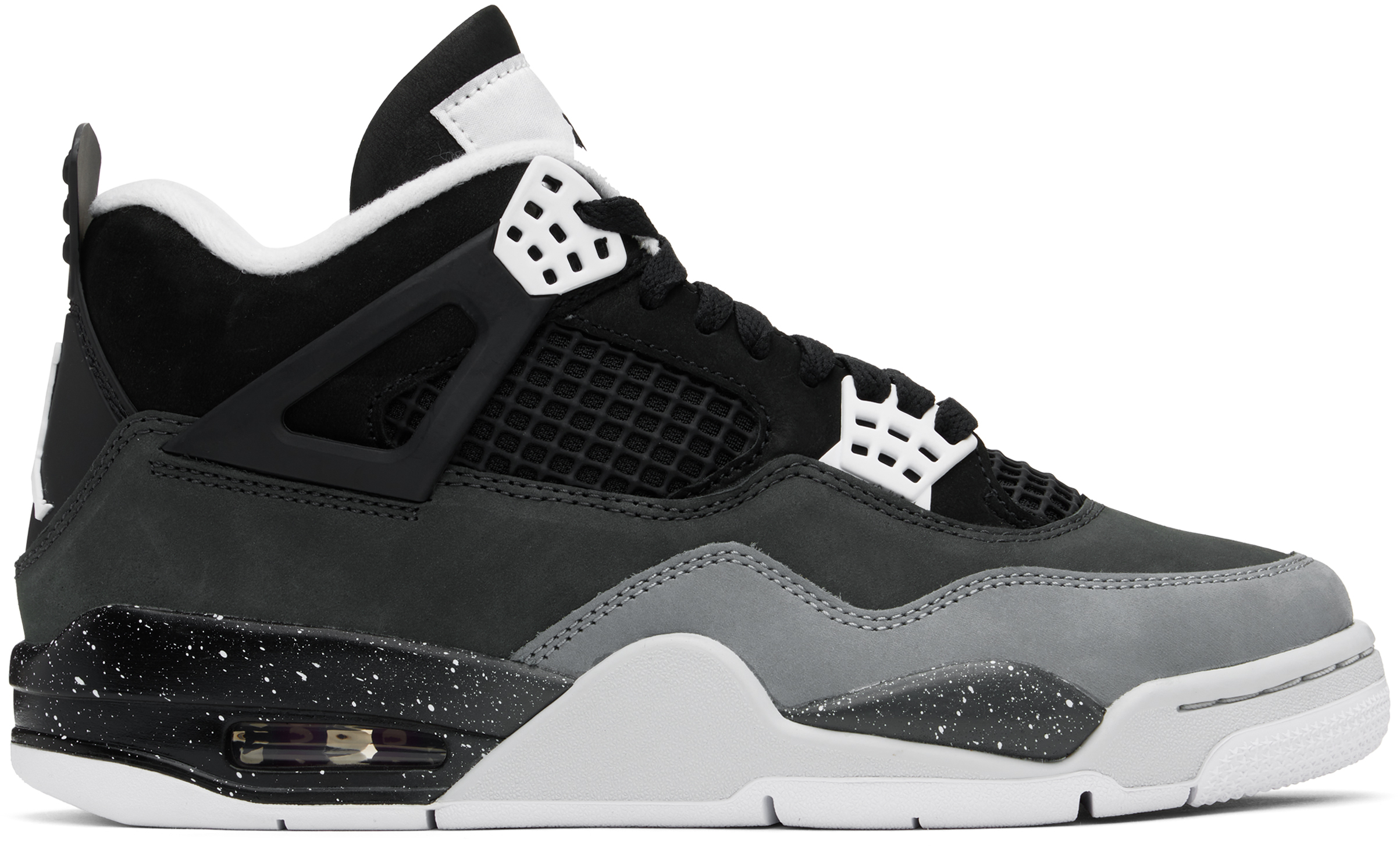 Nike Jordan: Black & Gray Air Jordan 4 Sneakers | SSENSE UK