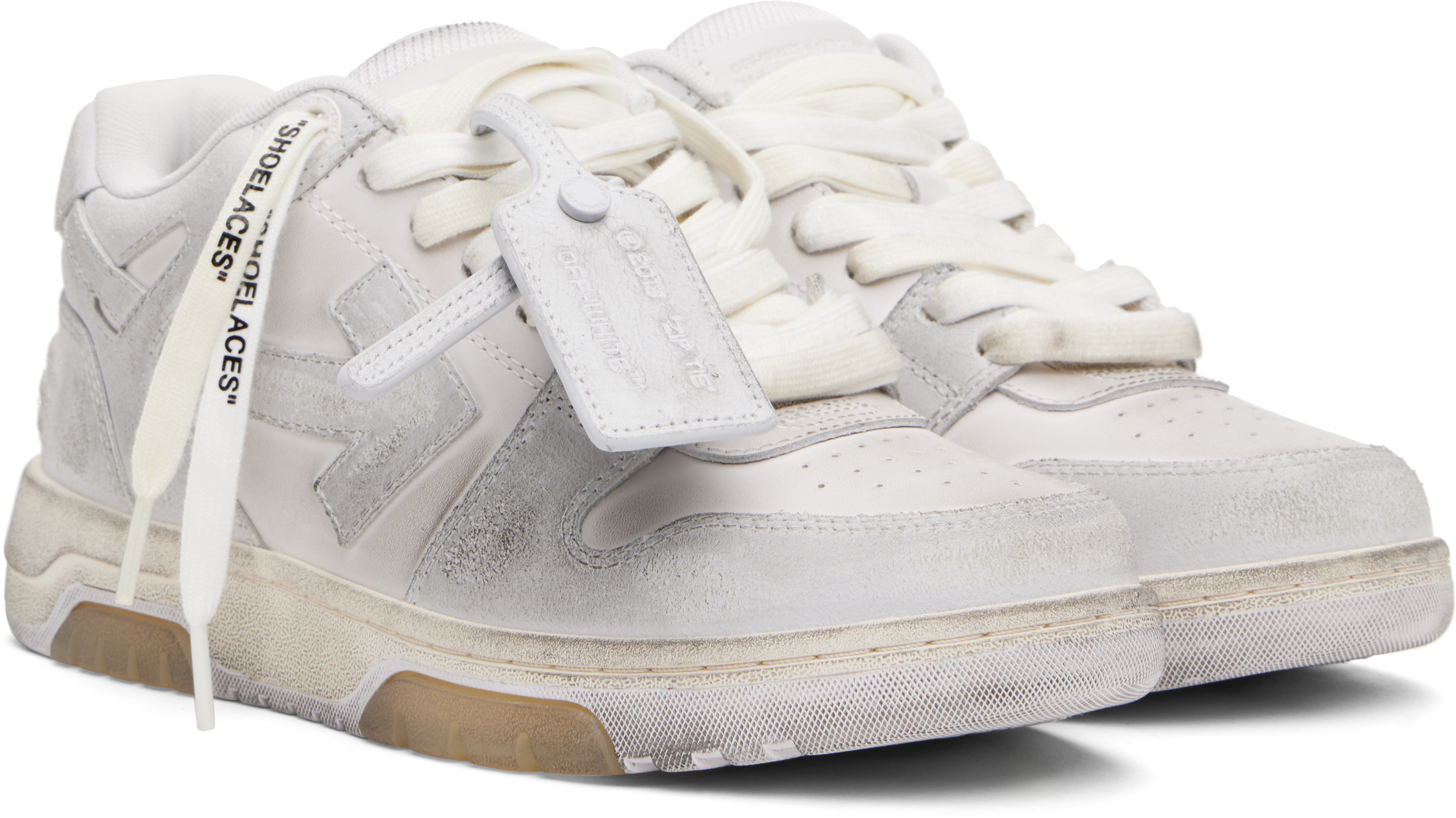 Off-white Out Of Office Vintage Leather White Whit | ModeSens