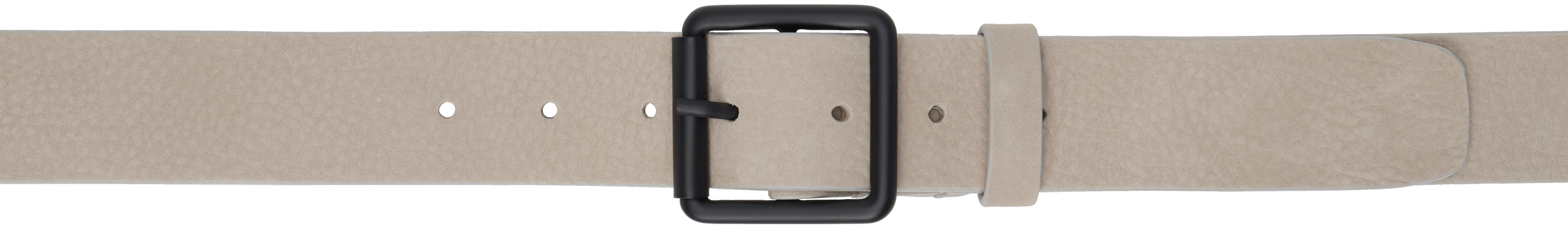 Studio Nicholson: Beige Leather Belt | SSENSE