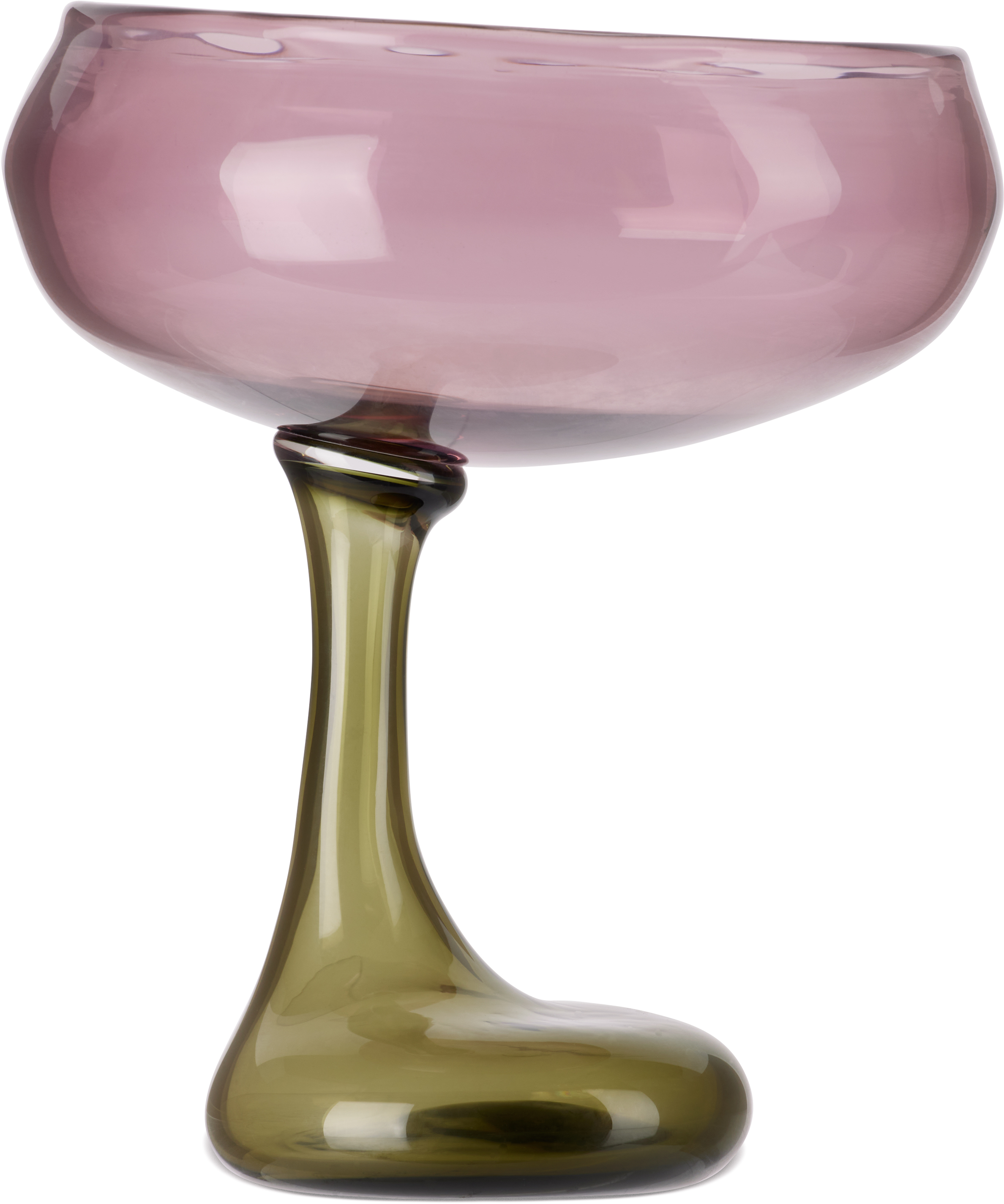 Purple & Khaki Bon Bon 'The Signature Glass' Cocktail Glass by Helle ...