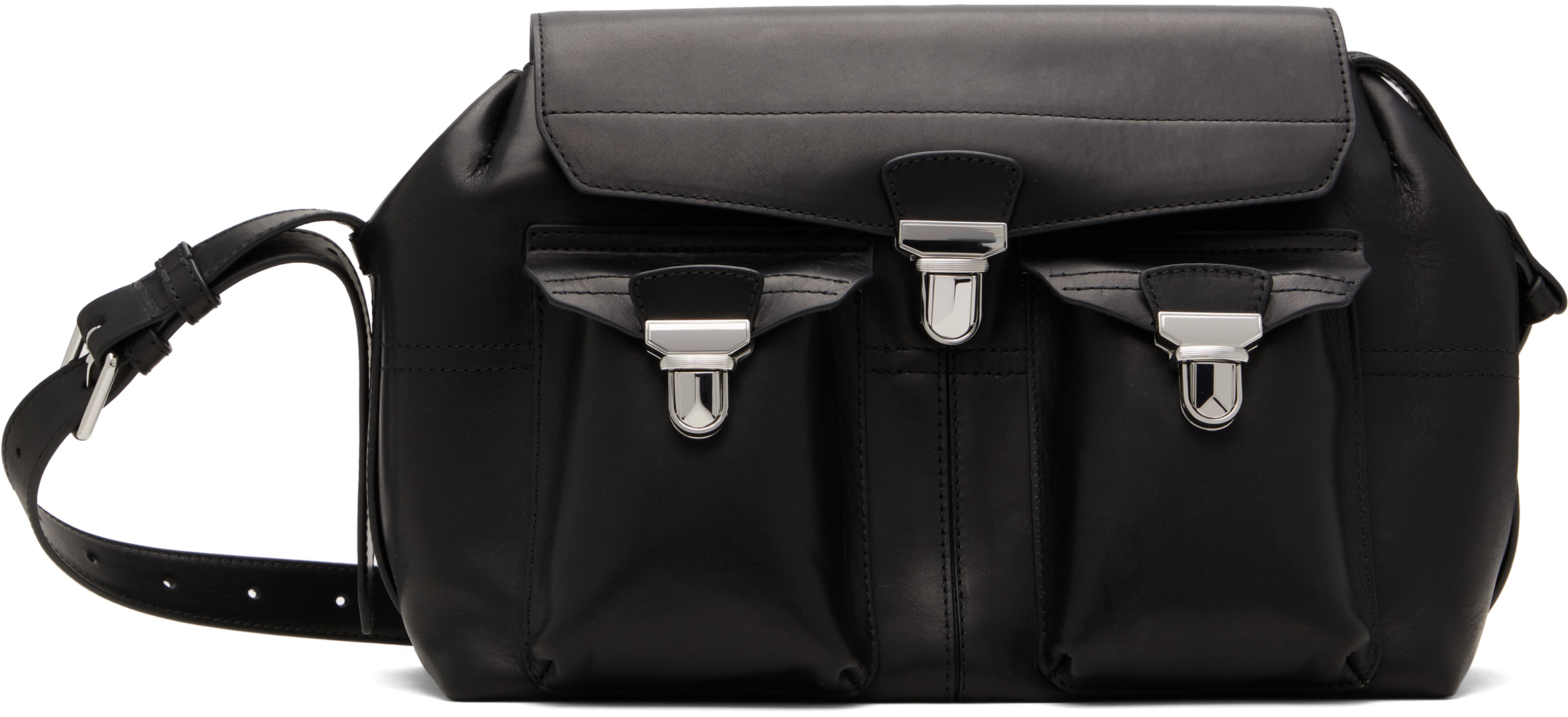 LEMAIRE: Black Medium Gear Bag | SSENSE LEMAIRE: Black Medium Gear Bag | SSENSE