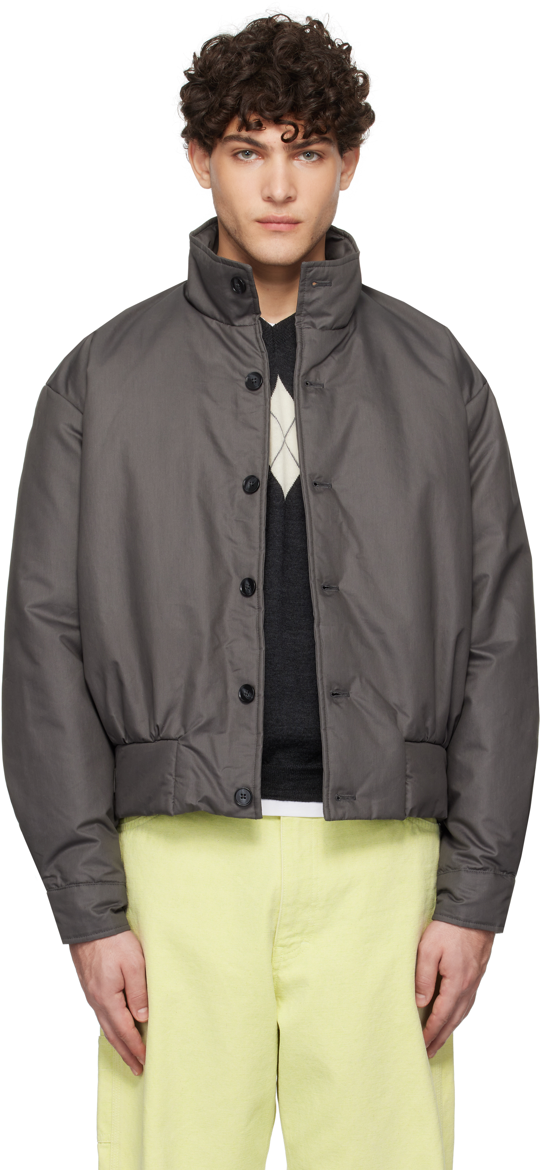 Paloma Wool: Gray Tate Bomber Jacket | SSENSE Canada