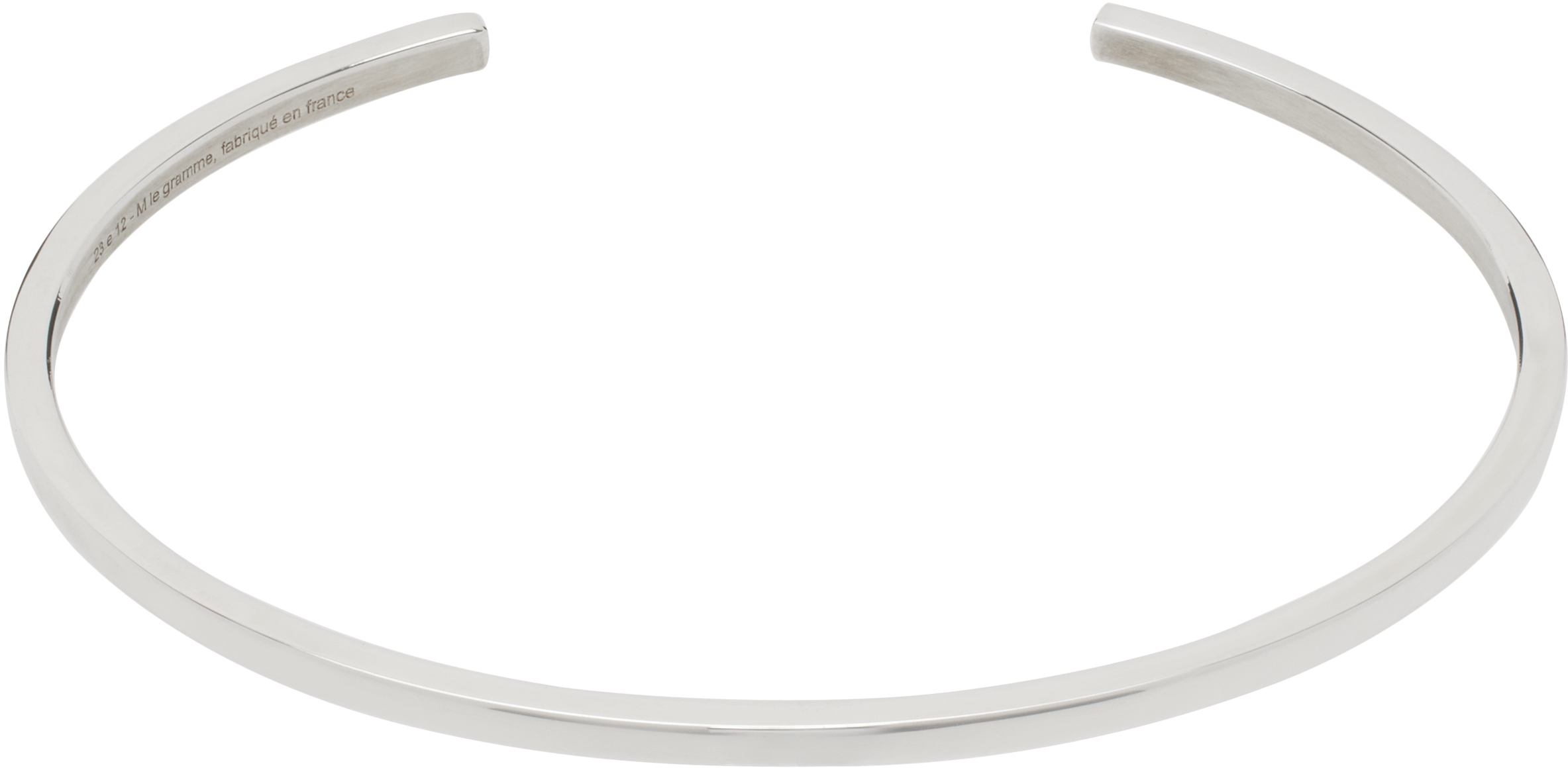 Le Gramme: Silver Ribbon 'Le 7g' Bracelet | SSENSE UK