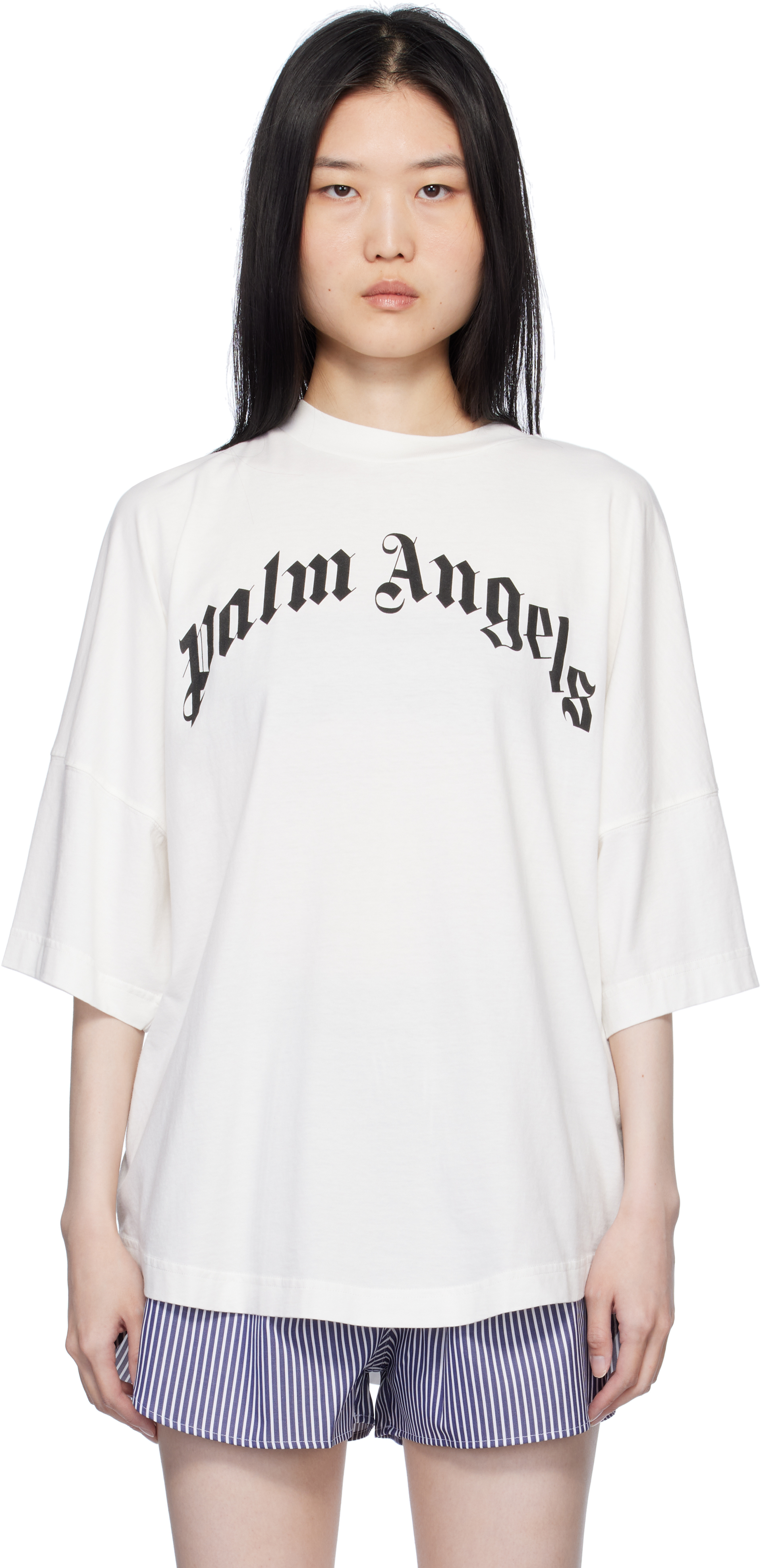 Palm angels white t shirt store