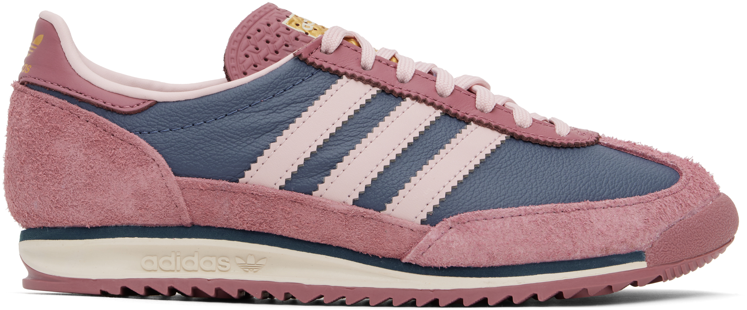 adidas Originals: Pink & Navy SL 72 OG Sneakers | SSENSE Canada