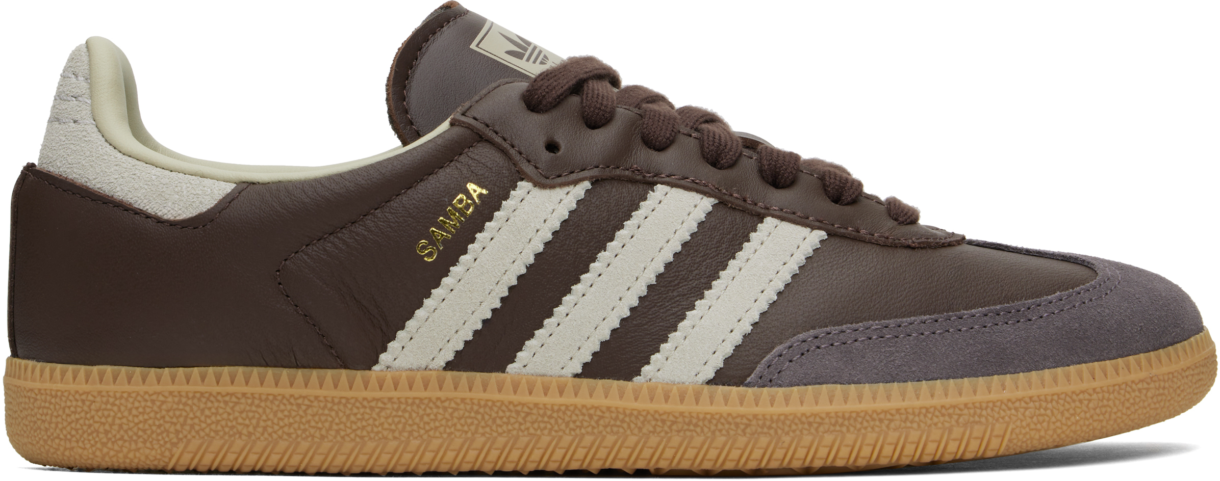 adidas Originals: Brown Samba OG Sneakers | SSENSE UK