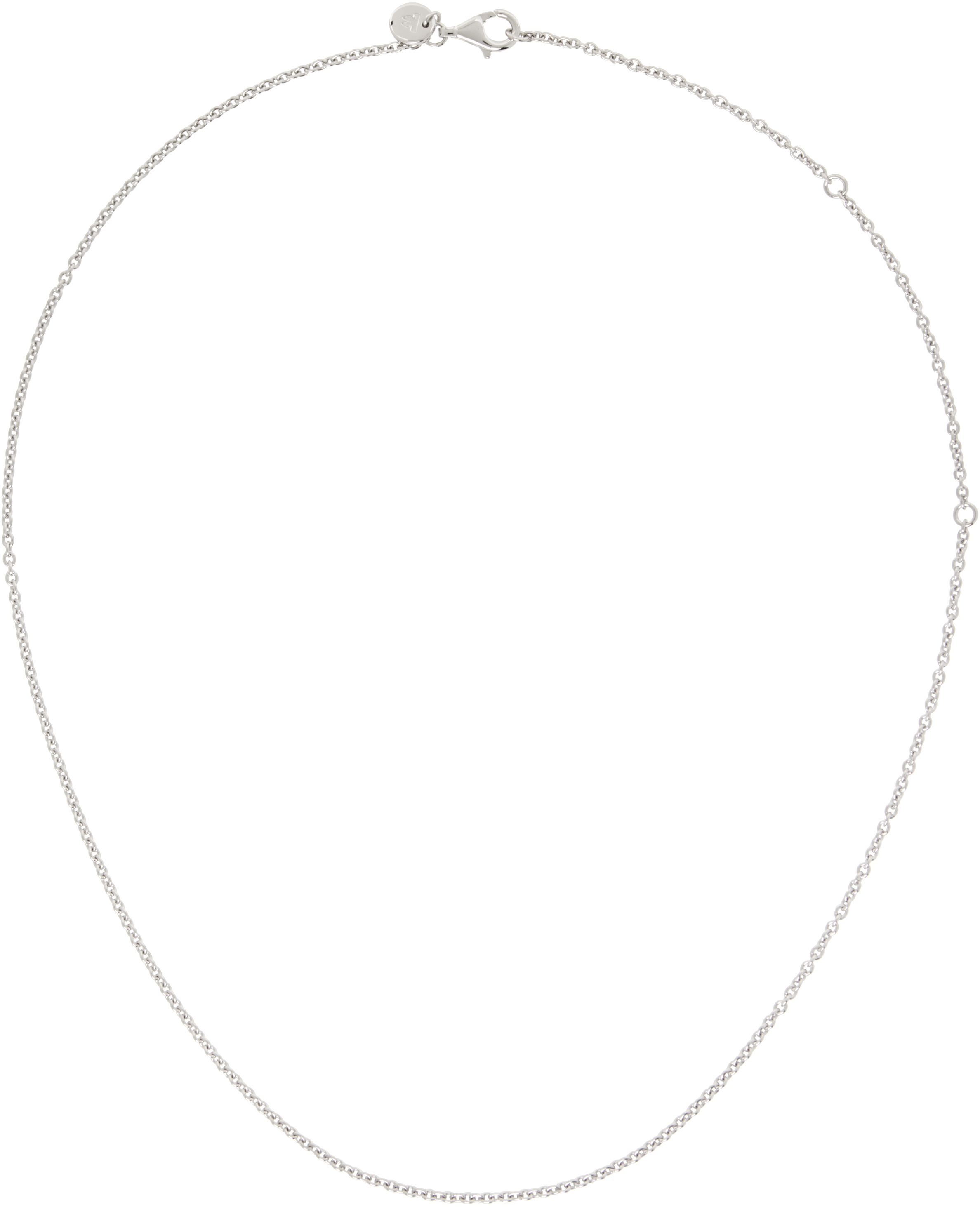 Tom Wood: Silver Rolo Chain Necklace | SSENSE