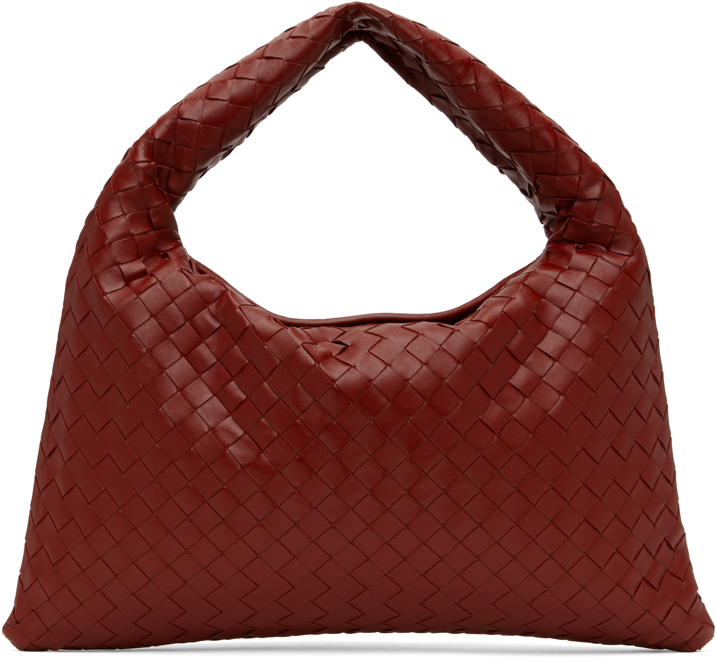 Bottega Veneta: Red Small Hop Bag | SSENSE UK