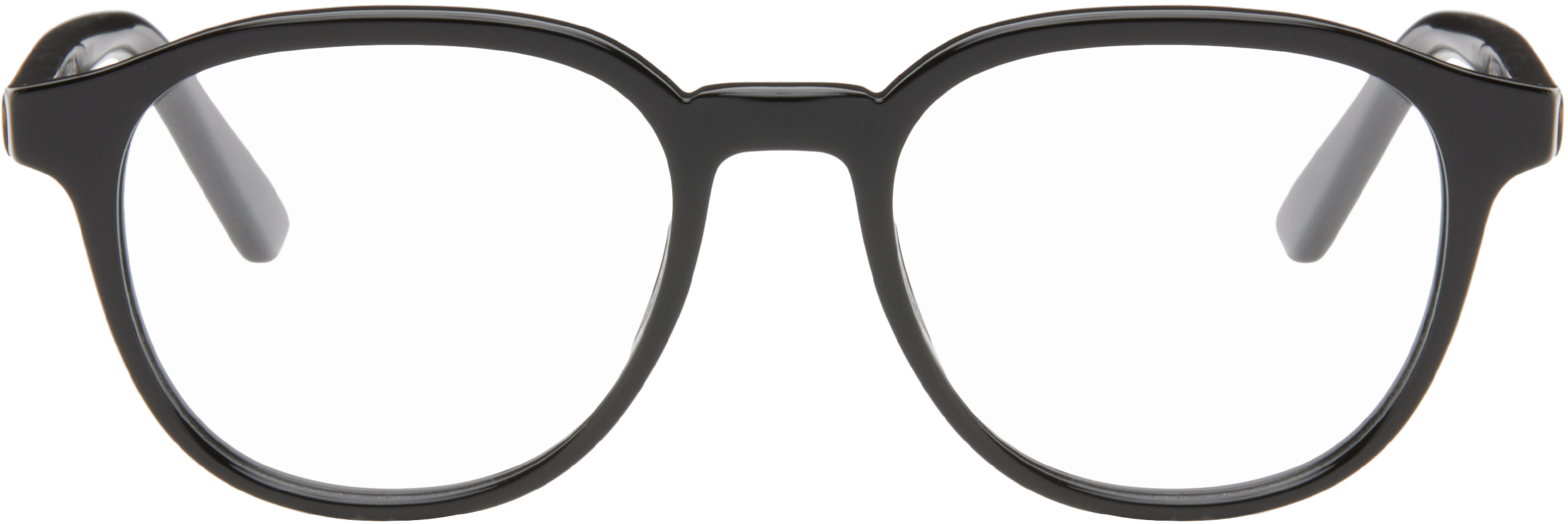 Bottega Veneta: Black Classic Panthos Glasses | SSENSE