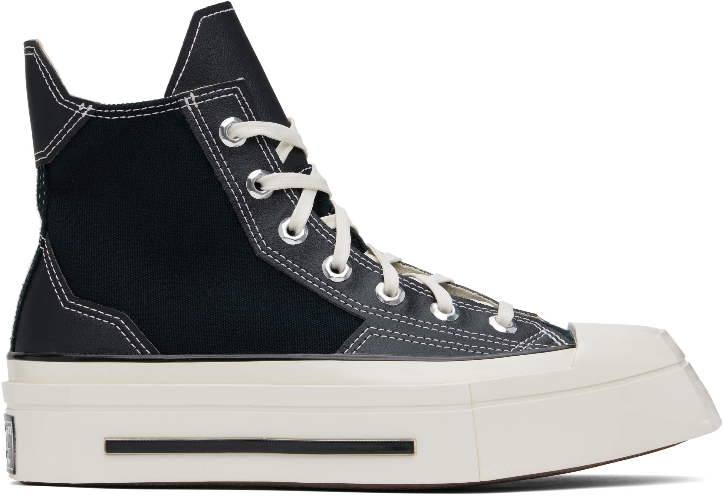Converse: Black Chuck 70 De Luxe Squared High Top Sneakers | SSENSE Canada
