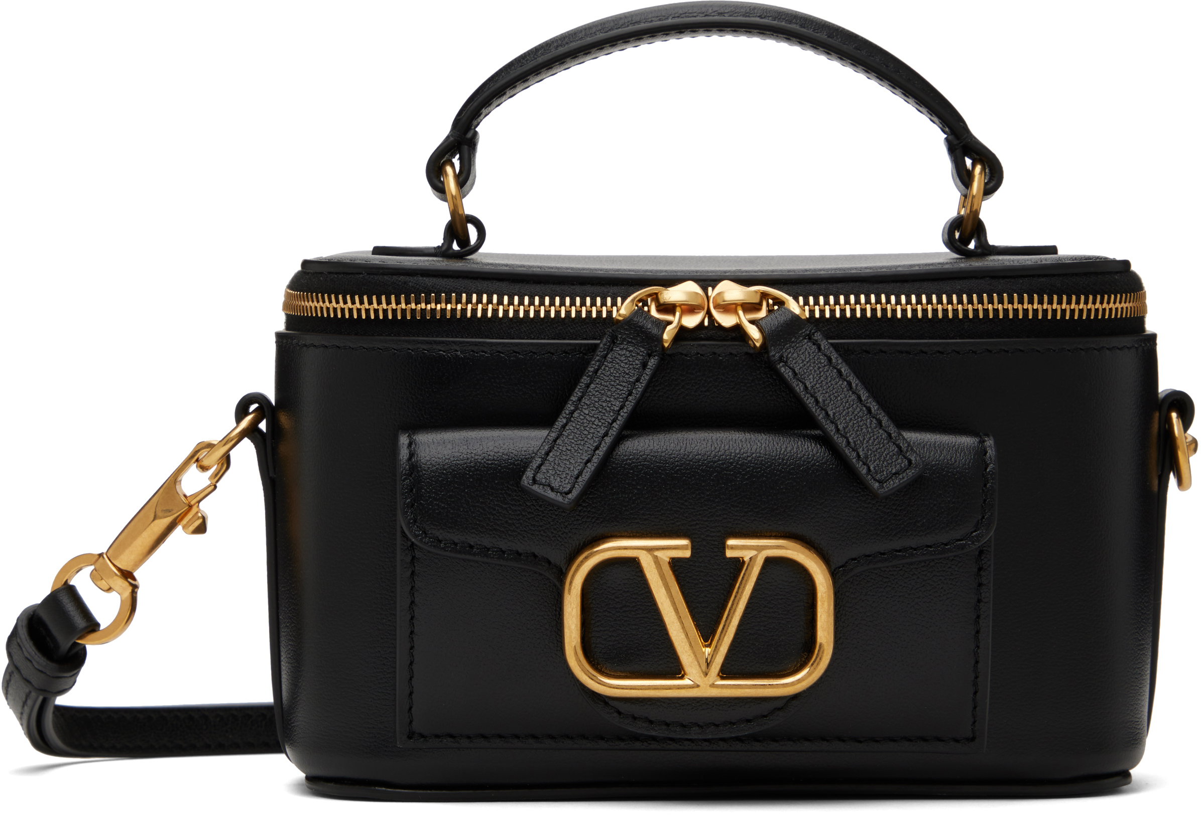 Valentino Garavani: Black Locò Mini Bag | SSENSE