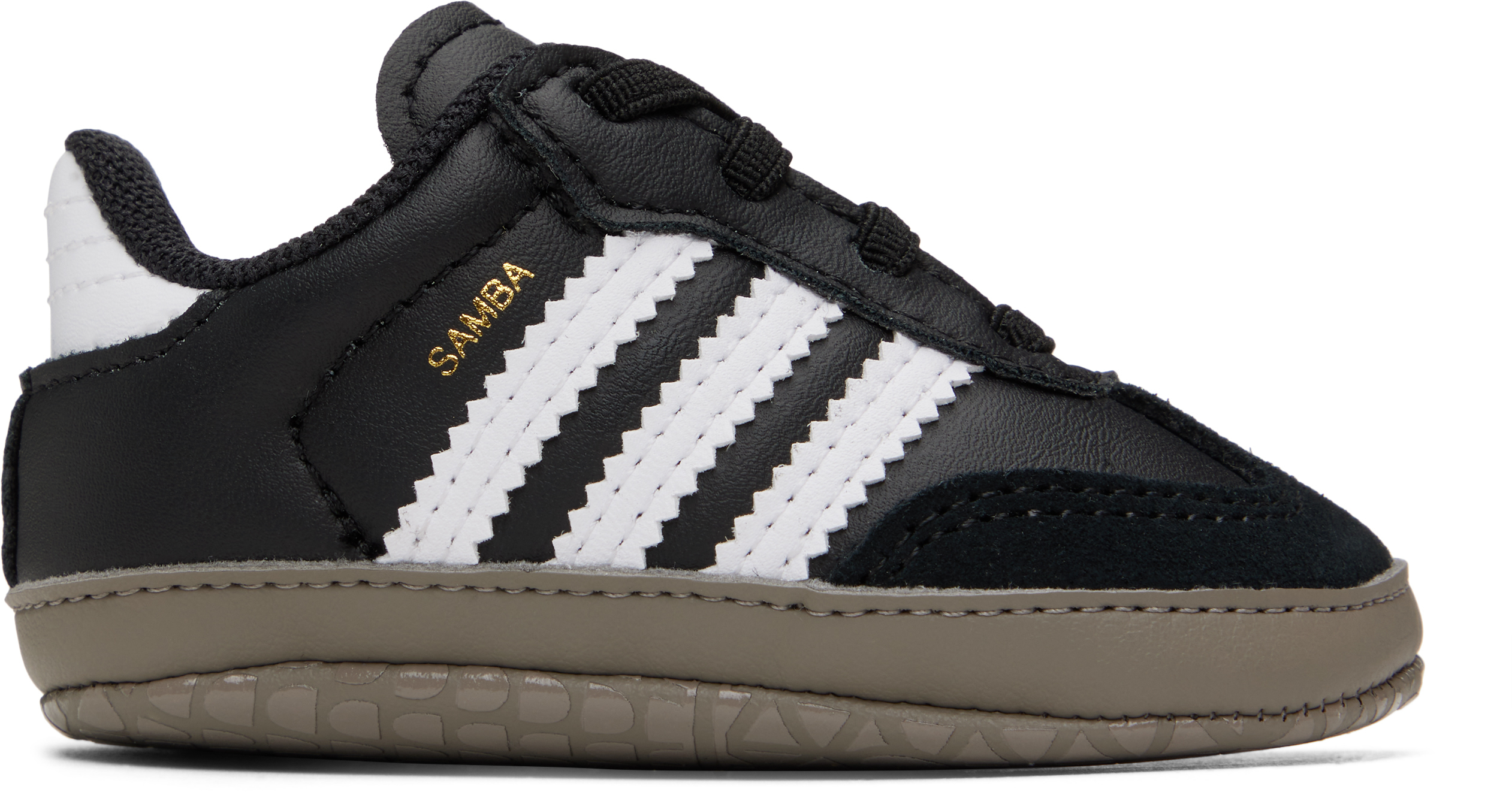 Baby Black & White Samba Pre-Walkers by adidas Kids | SSENSE Canada