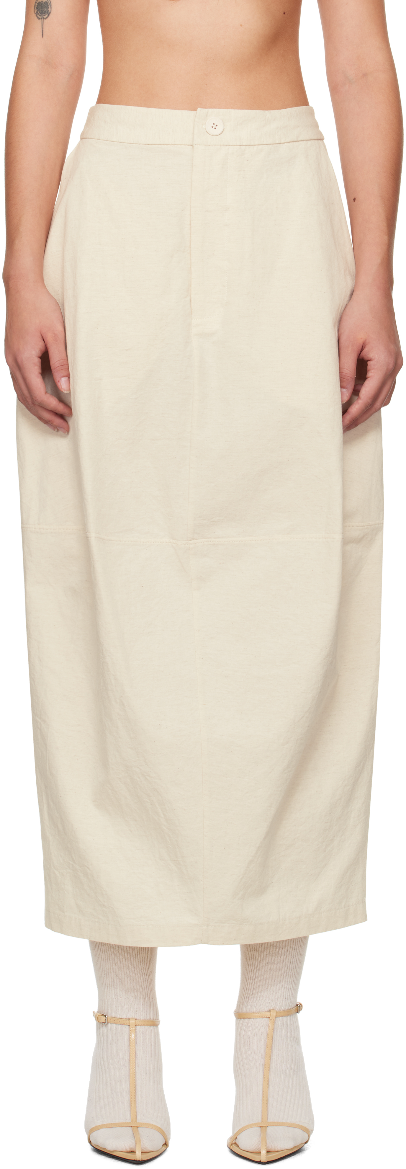 Lauren Manoogian: Off-White Structure Maxi Skirt | SSENSE