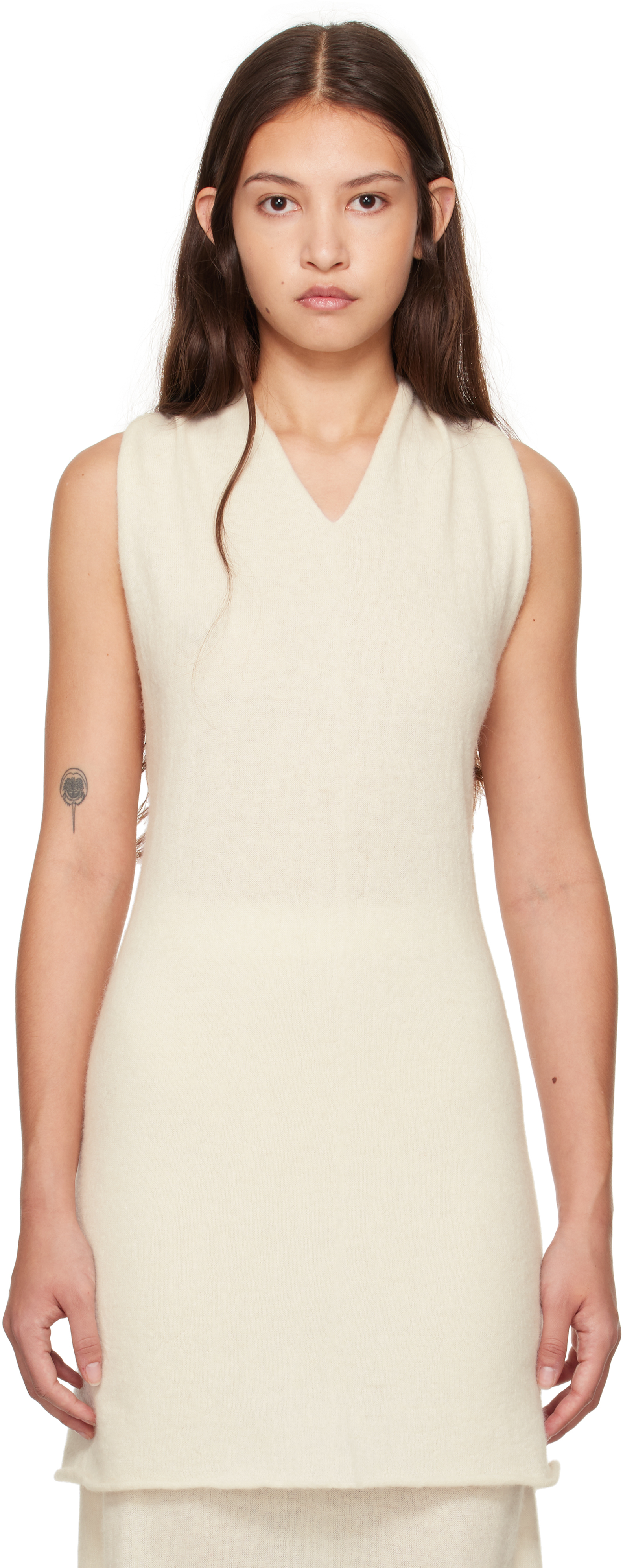 Lauren Manoogian: Off-White Wrap Halter Top | SSENSE Lauren Manoogian: Off-White Wrap Halter Top | SSENSE
