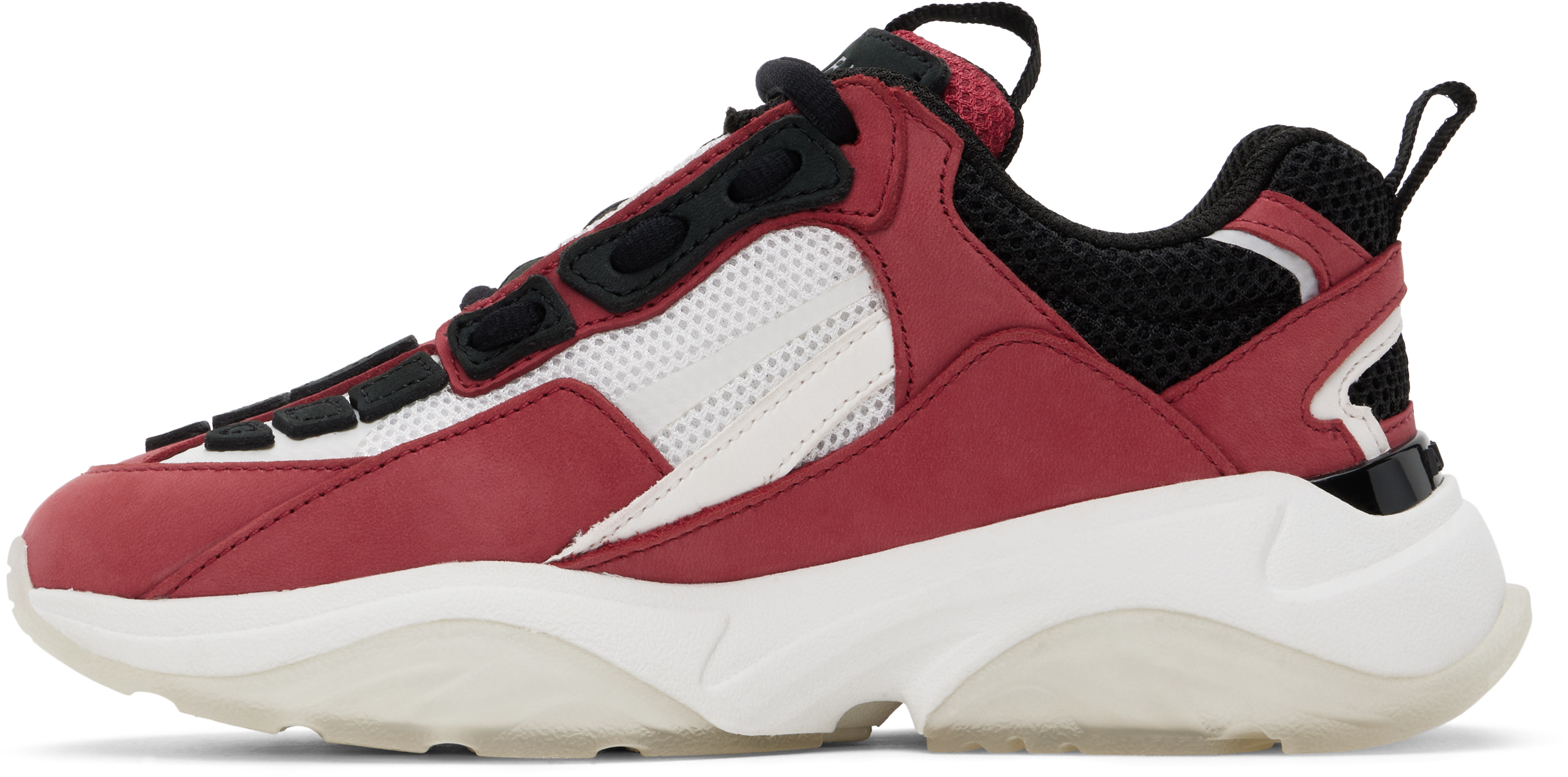 Amiri Kids White & Burgundy Bone Runner Sneakers In Red | ModeSens
