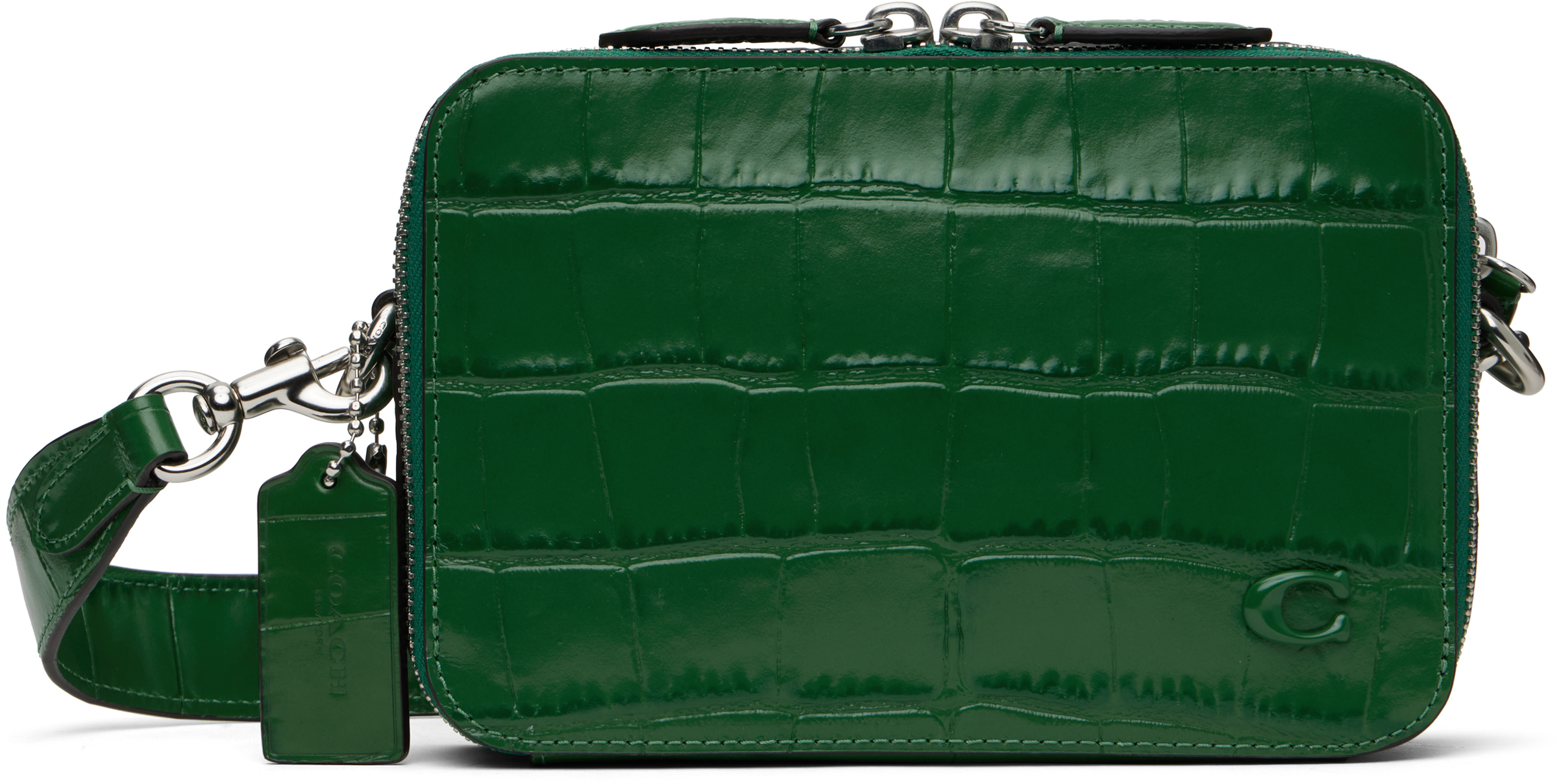 Coach 1941: Green Charter Crossbody 19 Bag | SSENSE UK