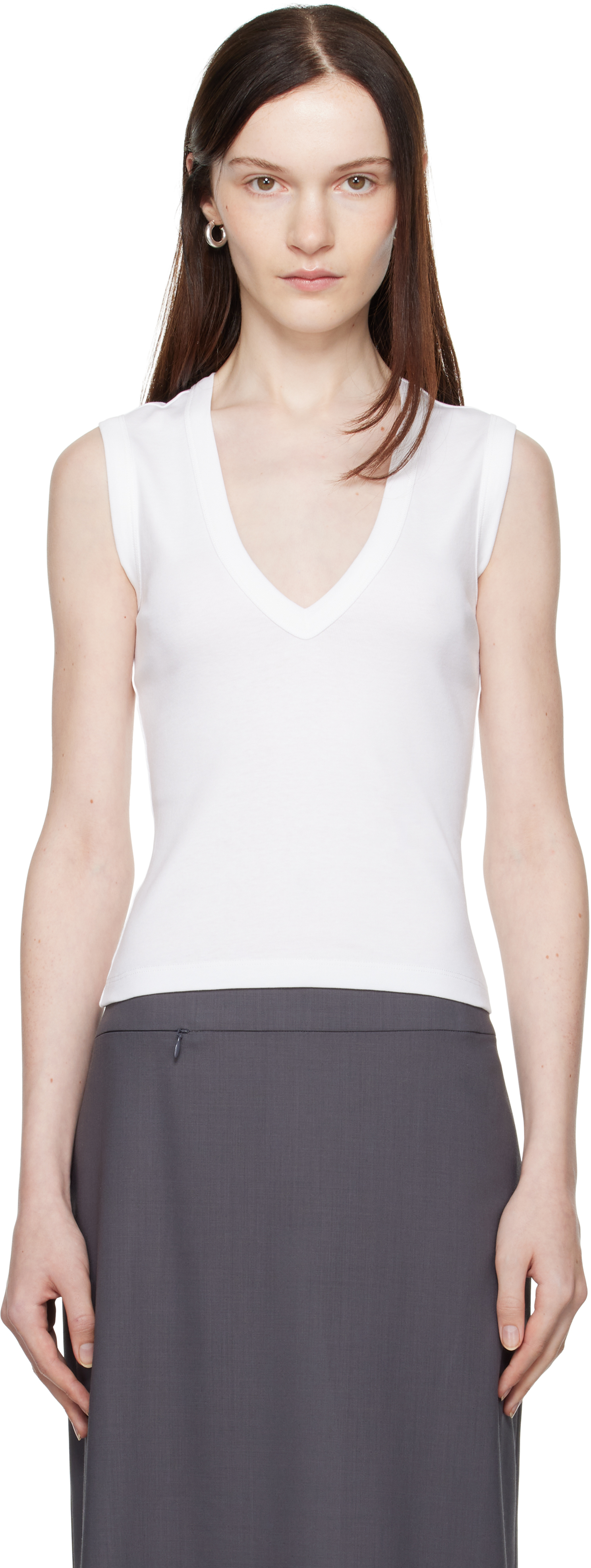 FLORE FLORE: White Dewi Tank Top | SSENSE