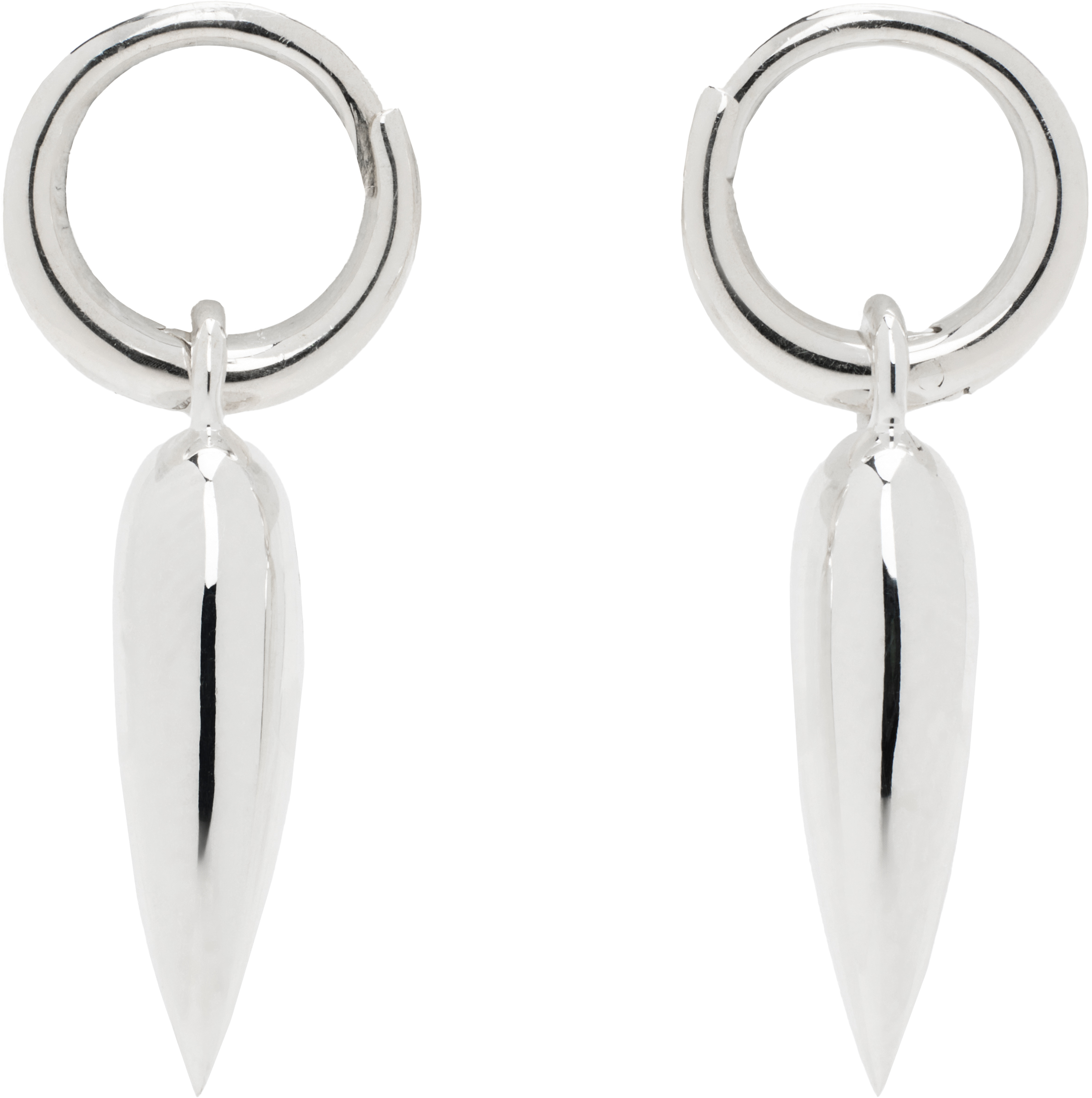 Sophie Buhai Silver Tiny Spear Hoop Earrings