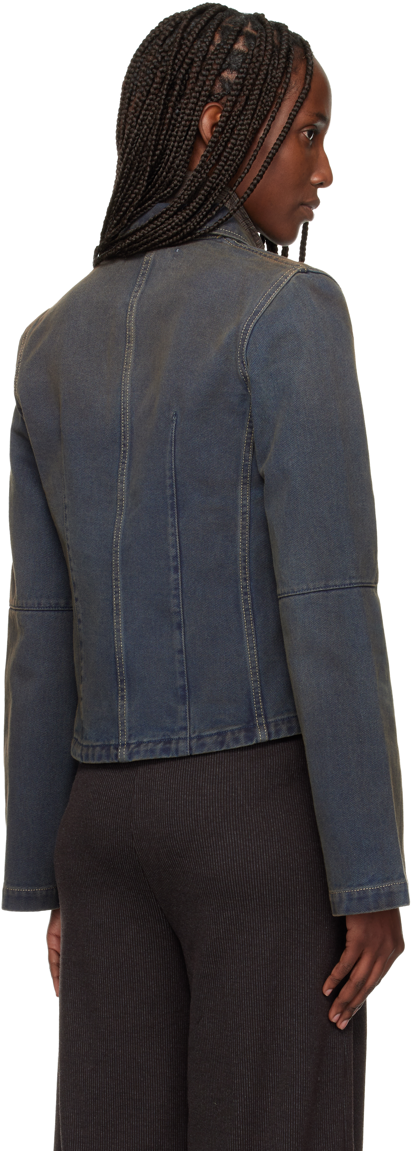 Our Legacy Union Darted Denim Jacket In Blue | ModeSens