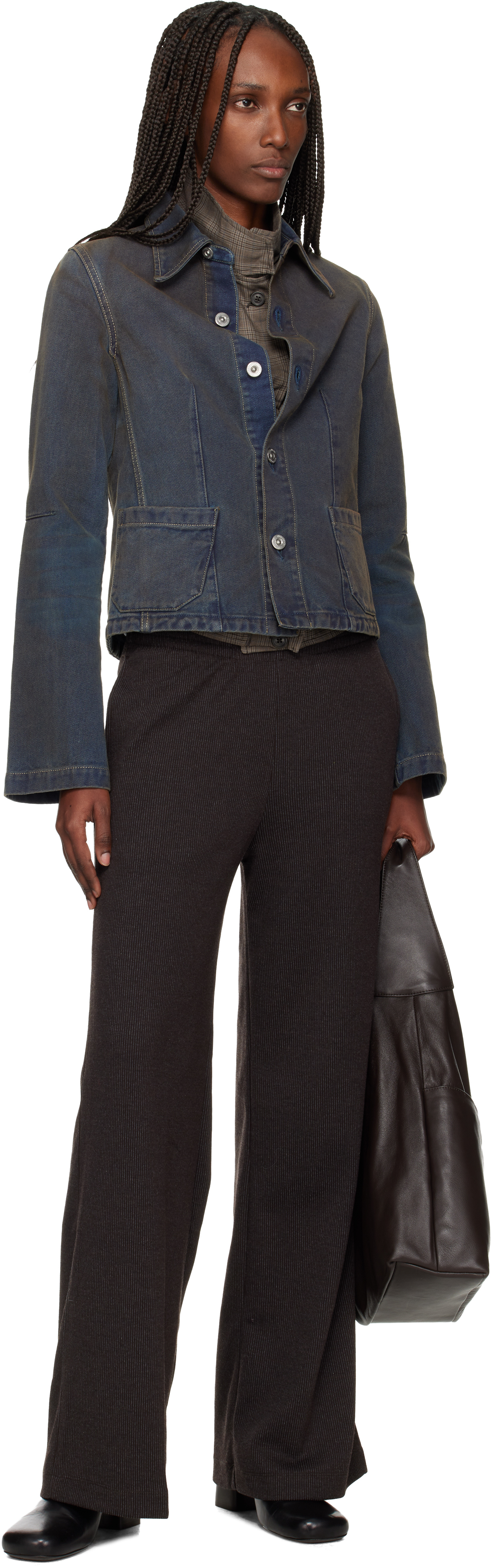 Our Legacy Union Darted Denim Jacket In Blue | ModeSens