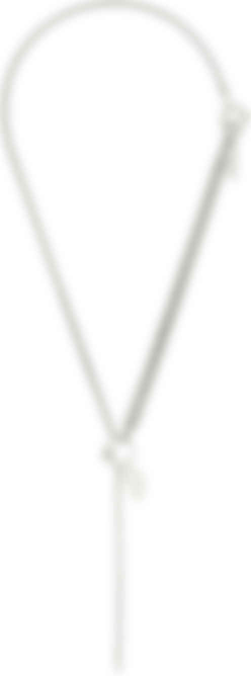 Silver Larry Necklace by Justine Clenquet on Sale