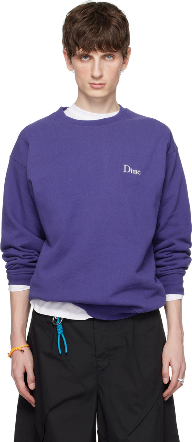Dime: Blue Classic Sweatshirt | SSENSE Canada