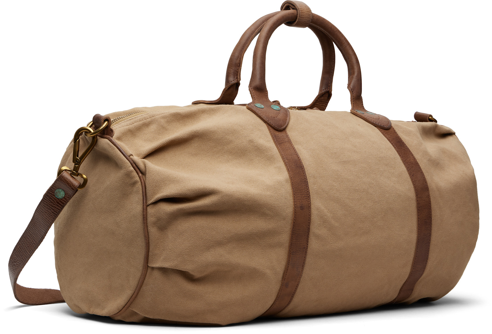 RRL: Tan Douglas Duffle Bag | SSENSE
