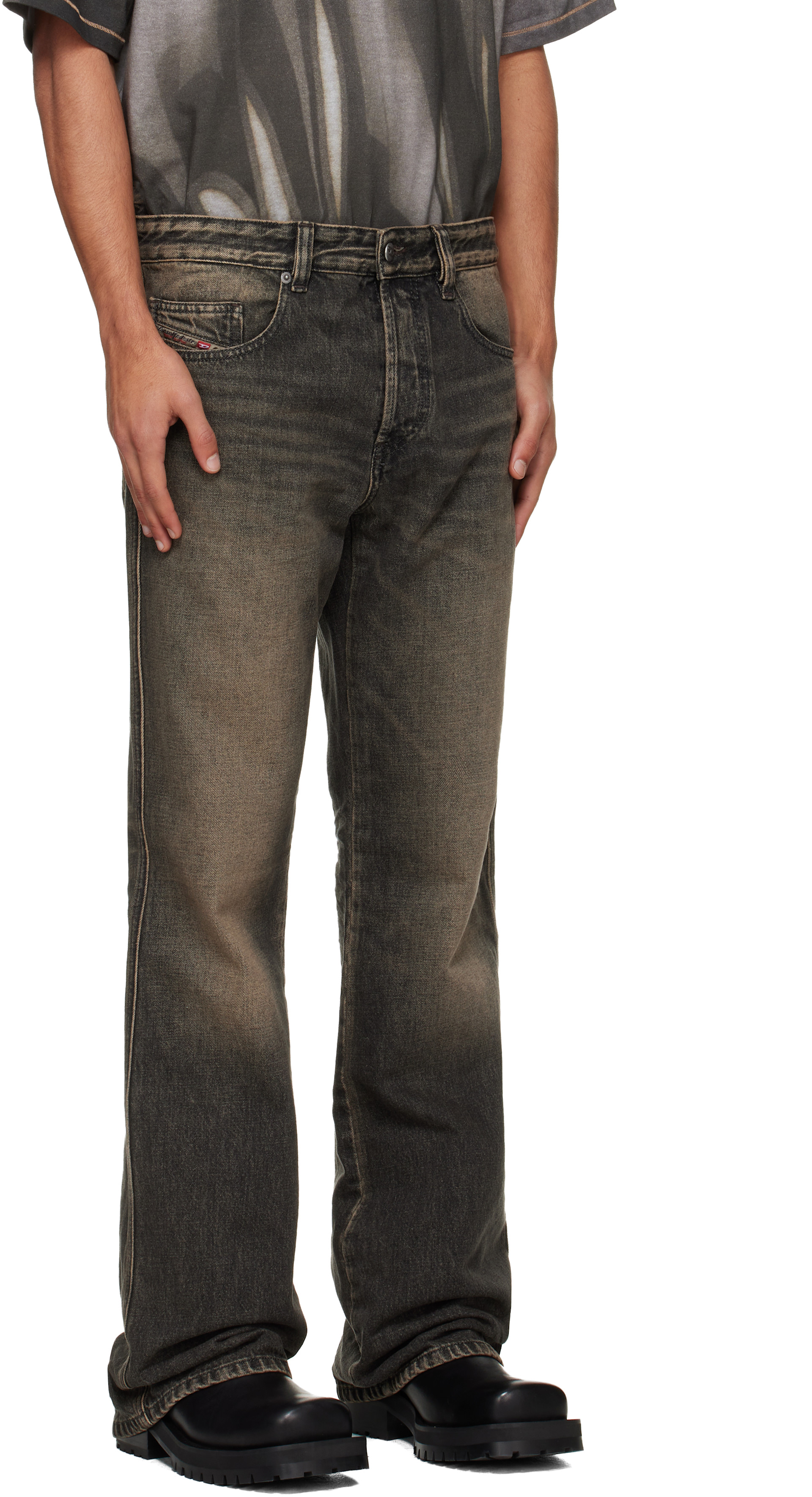 Diesel: Black Bootcut 1998 D-Buck Jeans | SSENSE Australia