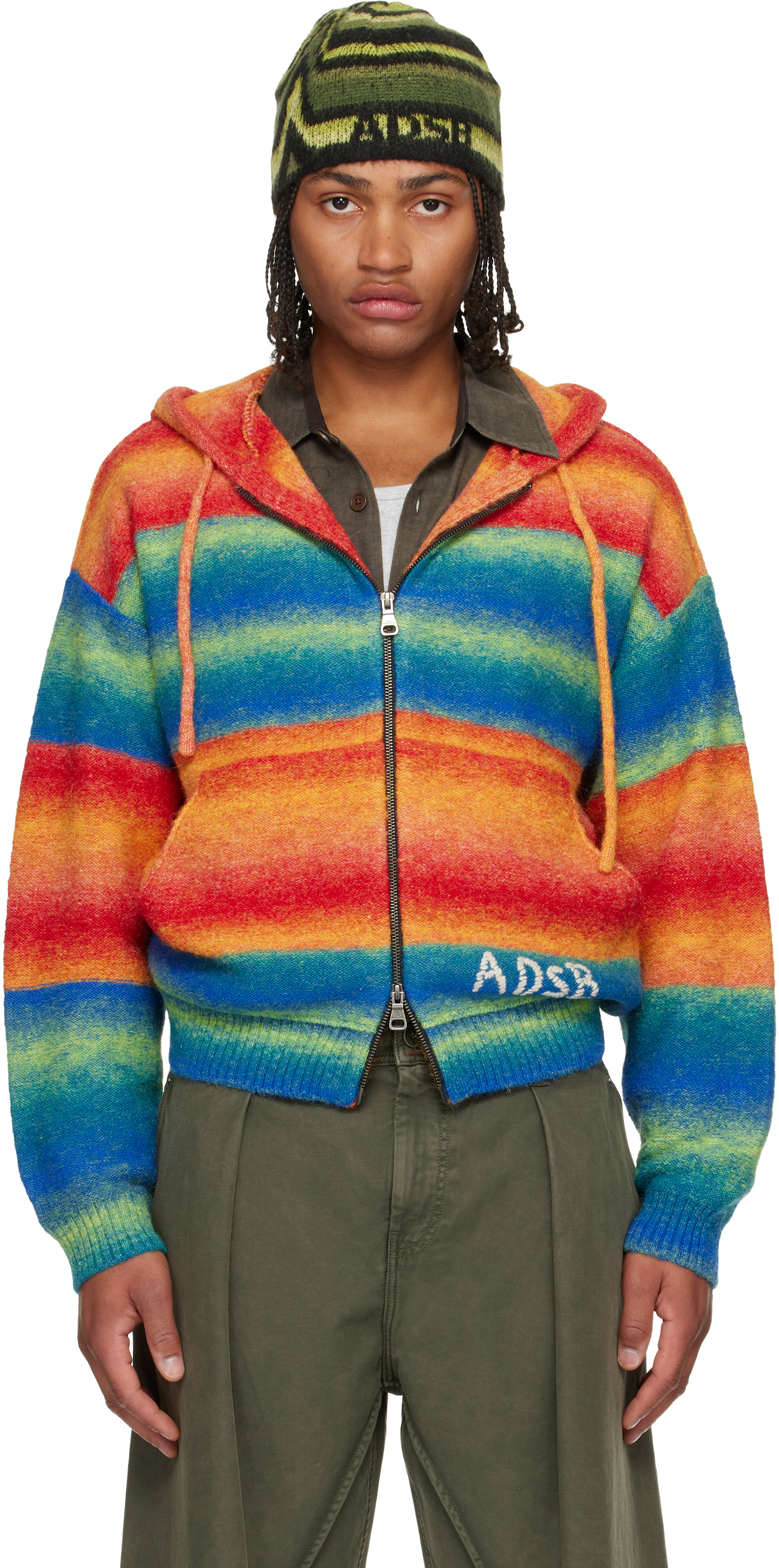 Andersson Bell: Orange & Blue Gradient Hoodie | SSENSE Australia