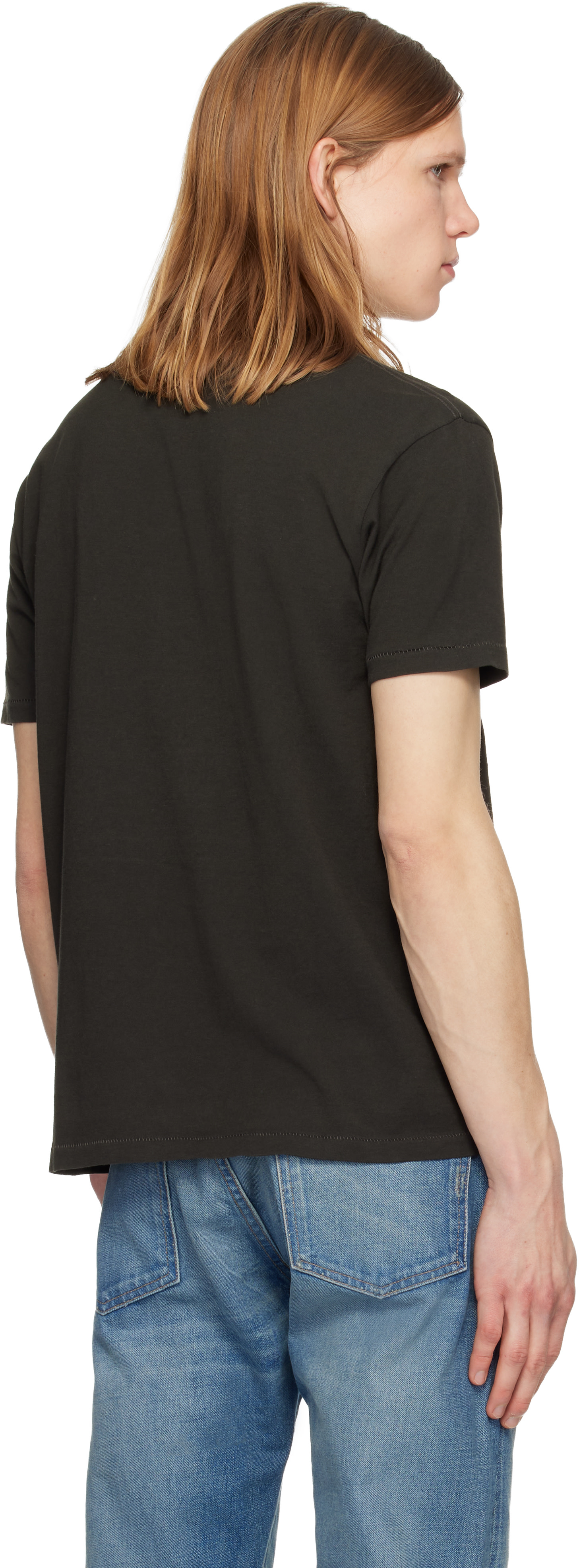 RRL: Black RRL Ranch Logo T-shirt | SSENSE Australia
