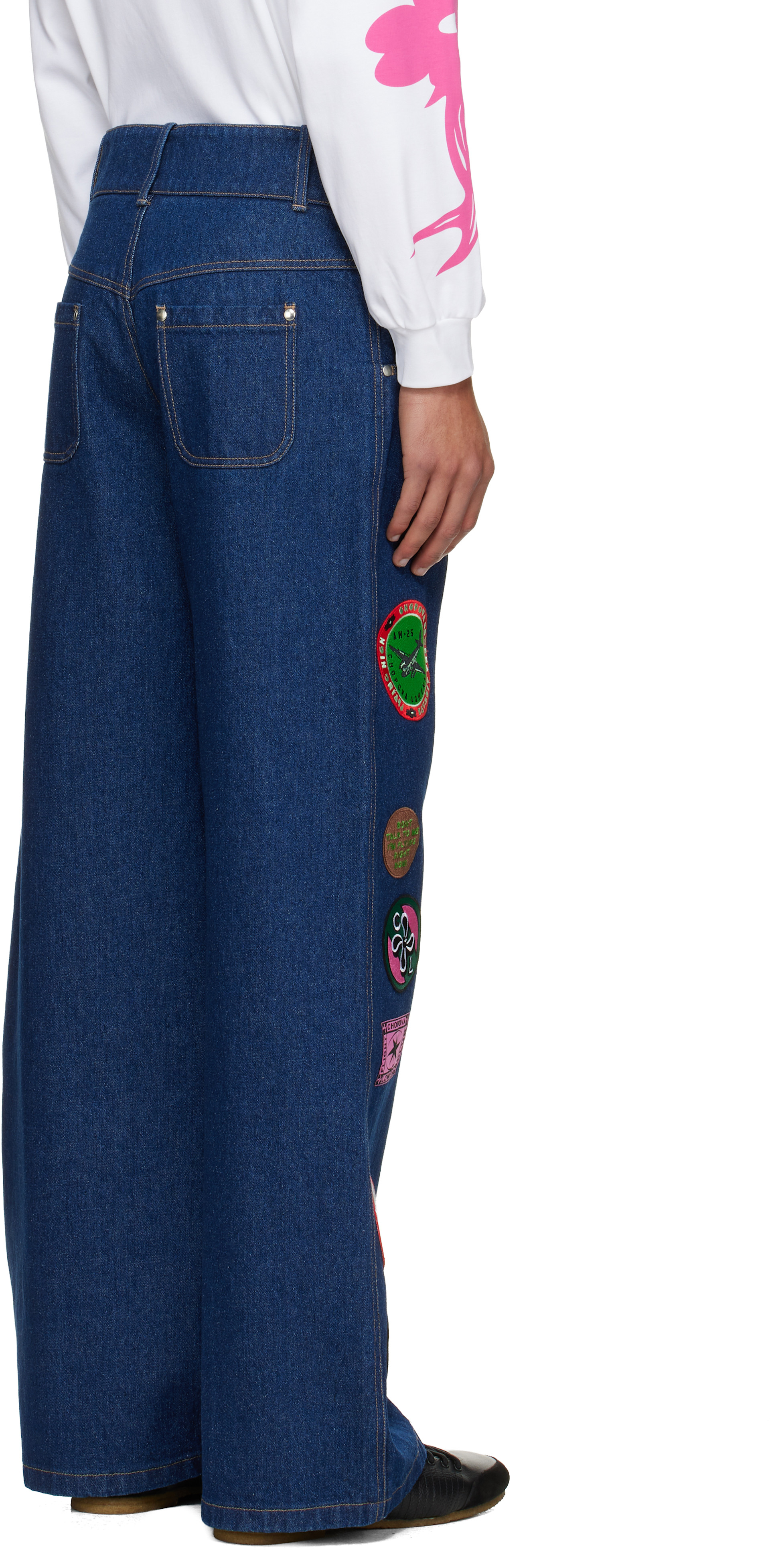 Chopova Lowena: Blue Wicko Jeans | SSENSE