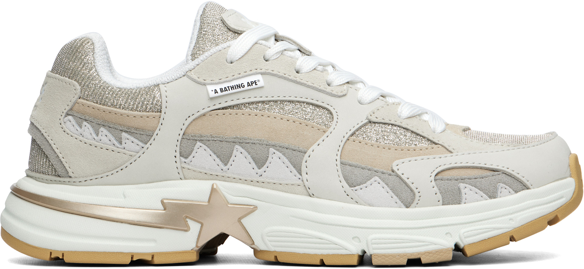 BAPE: Off-White BAPE Shark STA #1 Sneakers | SSENSE Canada