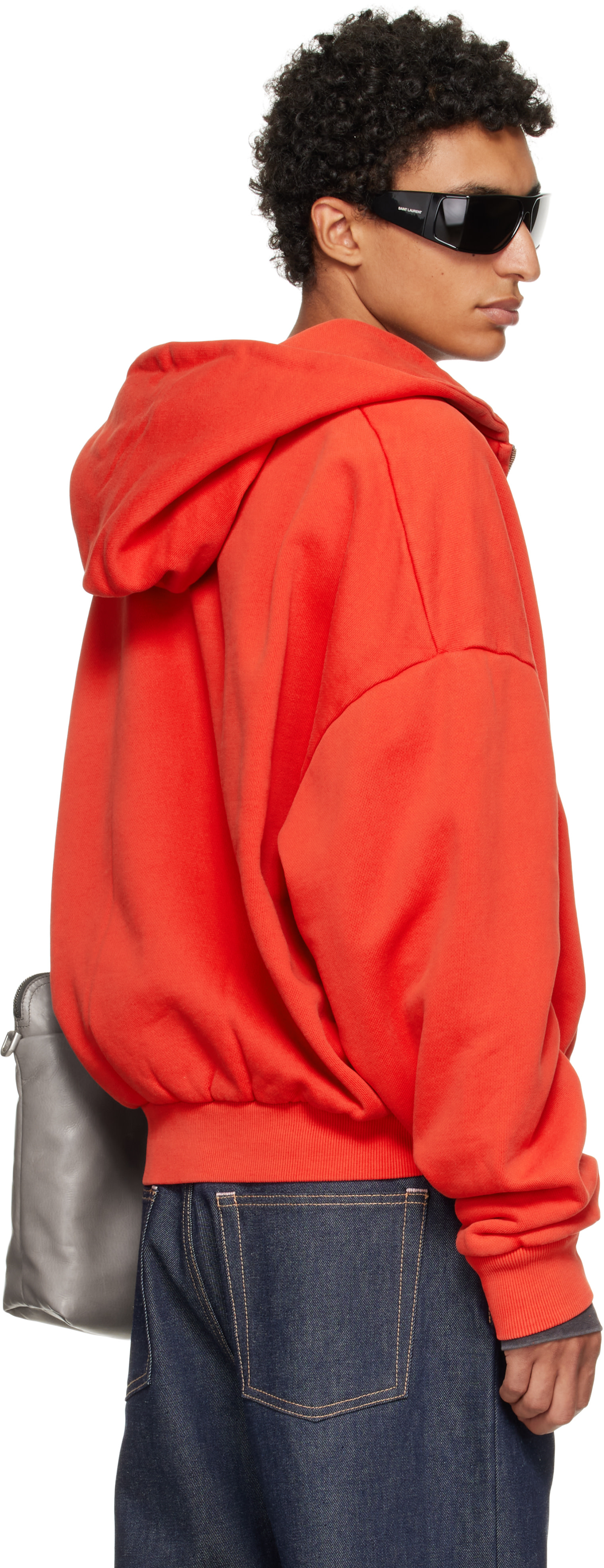 Entire Studios: Red Thermal Hoodie | SSENSE South Korea