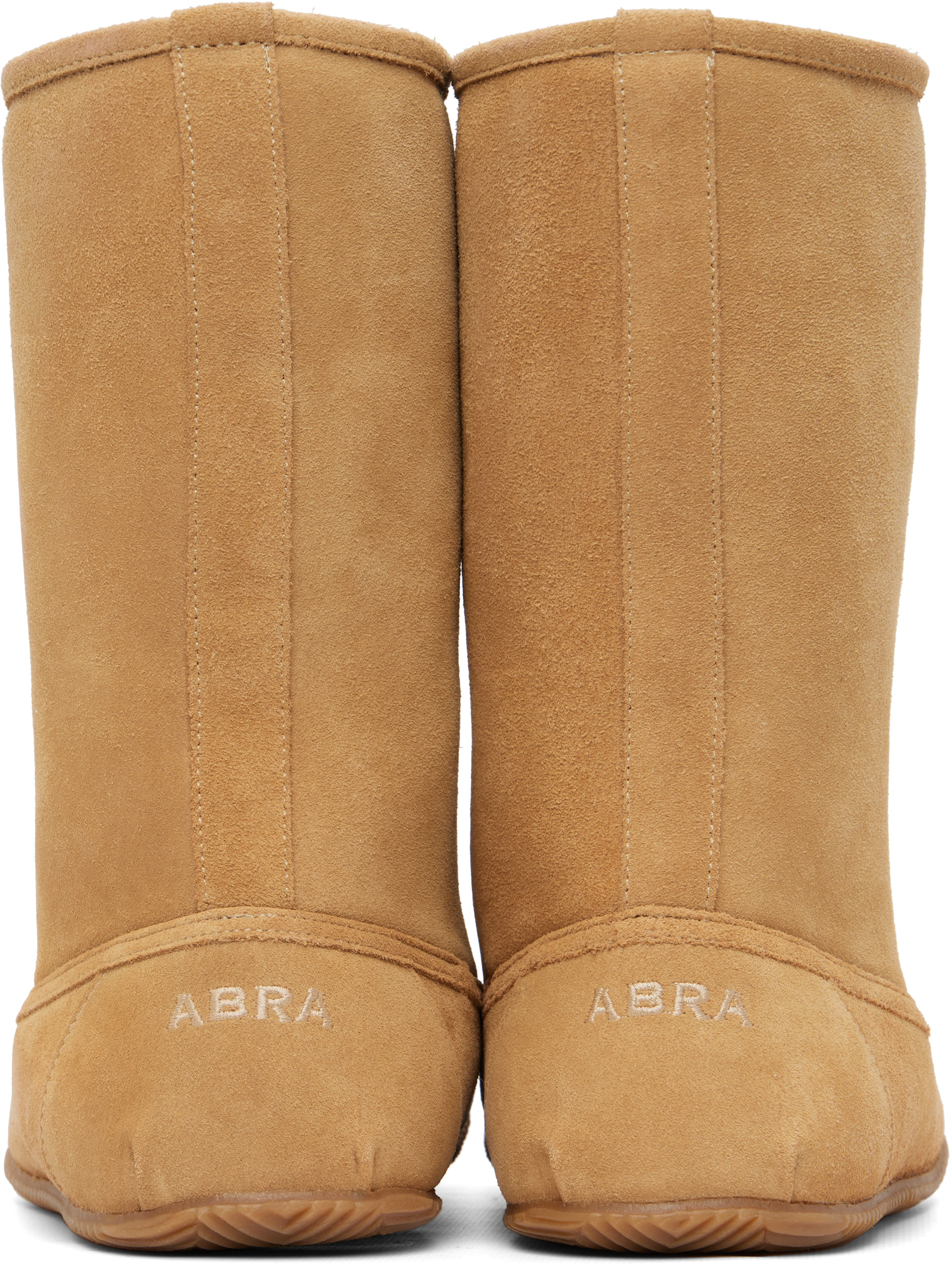 ABRA: Beige Tall Baby Boots | SSENSE