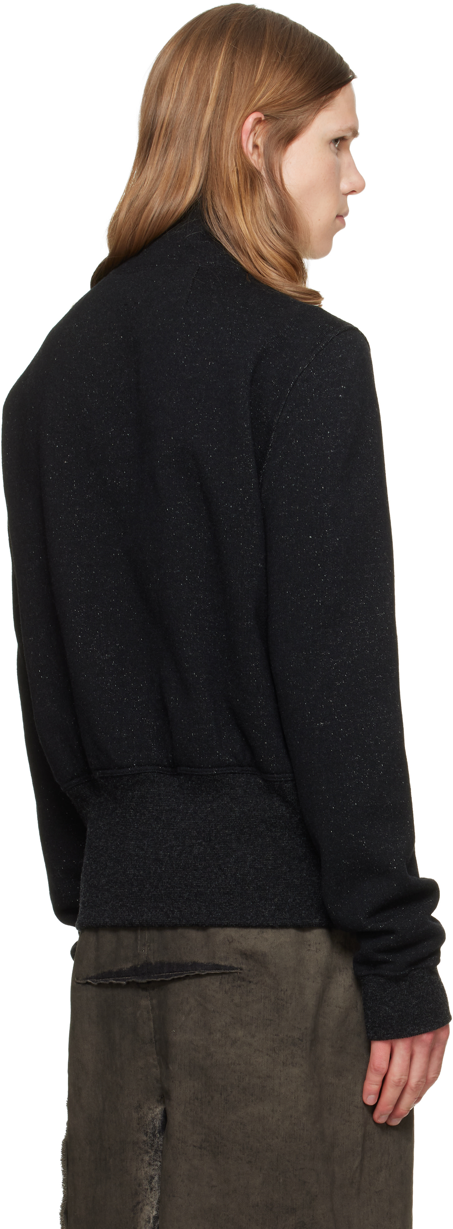 Rick Owens: Black Tower Bauhaus Jogger Track Jacket | SSENSE Australia